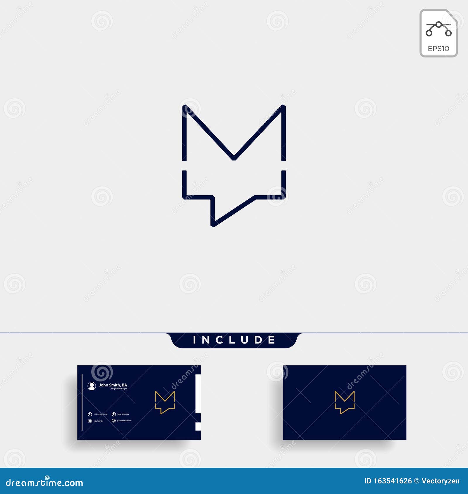 Letter M Chat Logo Template Vector Design Stock Vector - Illustration ...