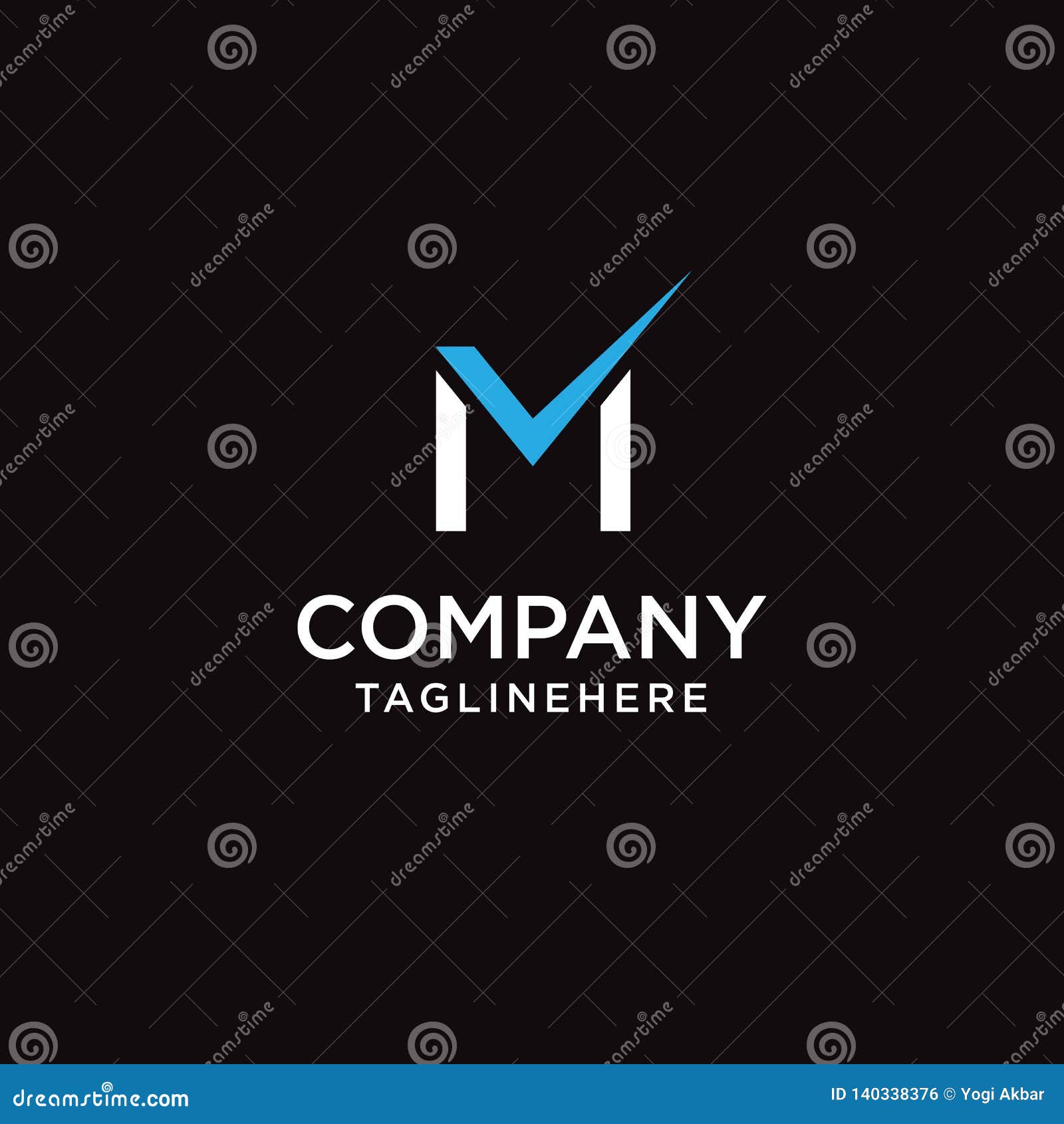 Letter M Check Mark Logo Icon Design Template Stock Vector ...