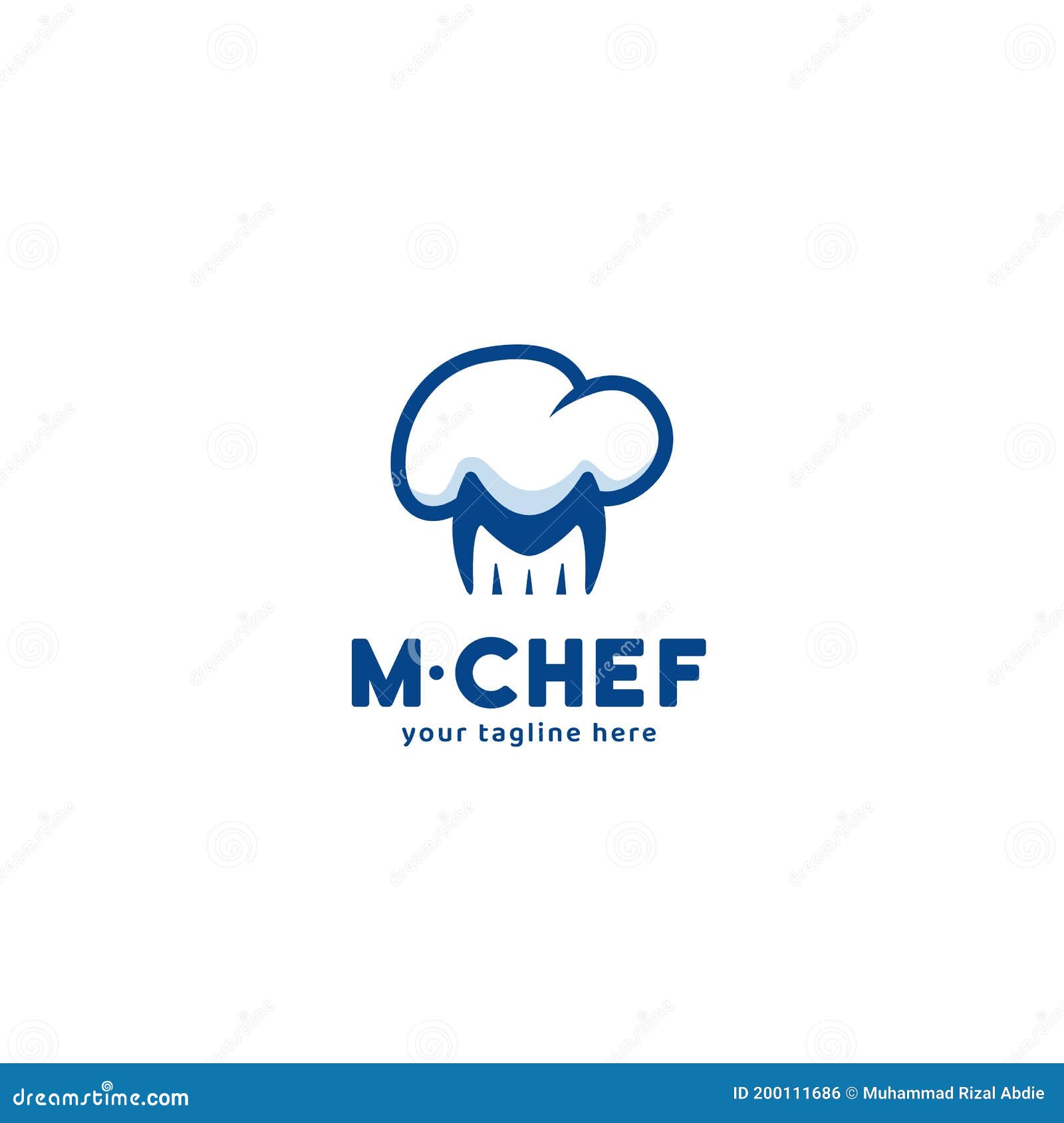 Letter M Chef Hat Logo Icon Symbol Vector Template for Restaurant ...