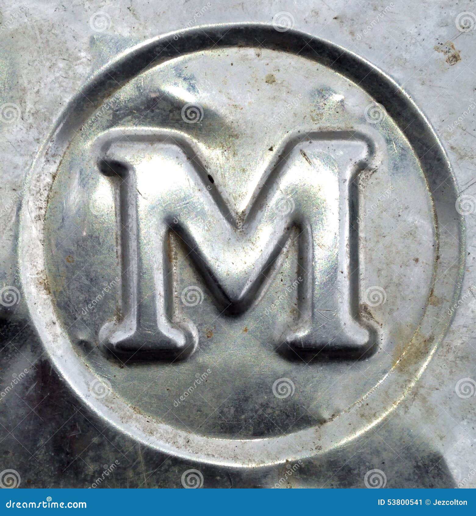 Letter M stock image. Image of chrome, alphabet, letter - 53800541