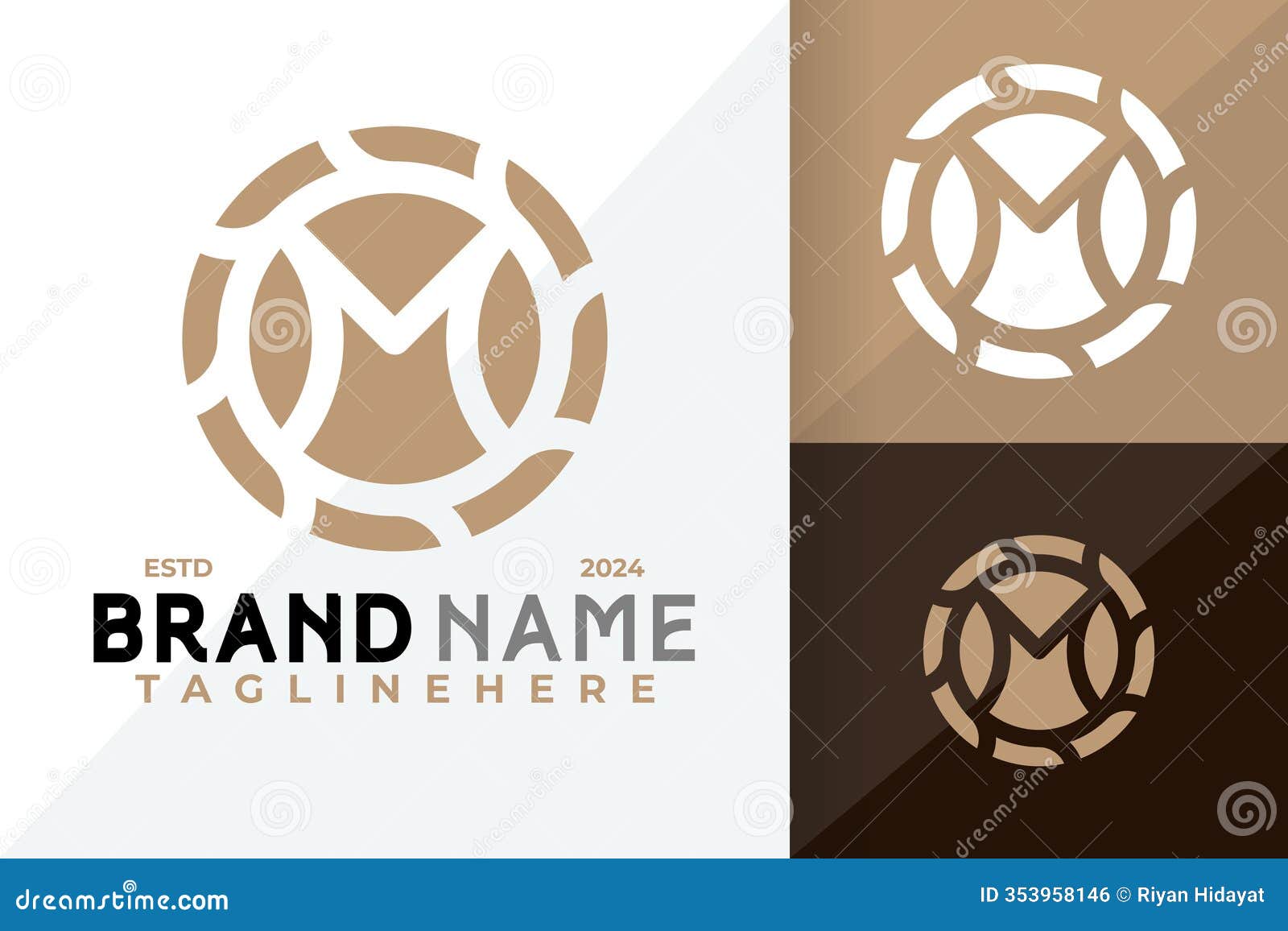 Letter M Coin Logo Icon Vector Design Illustration Stock Illustration ...