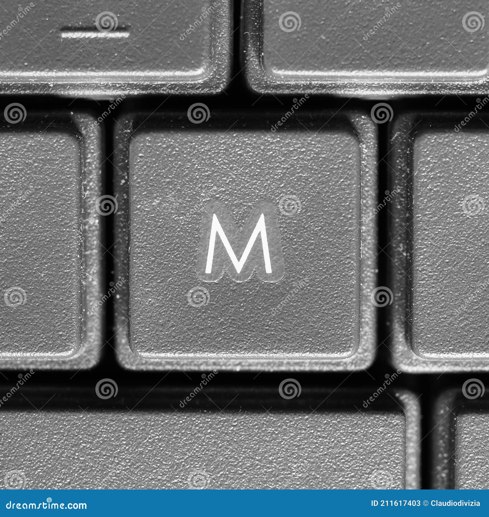 Letter M on Computer Keyboard Stock Image - Image of technology, case ...