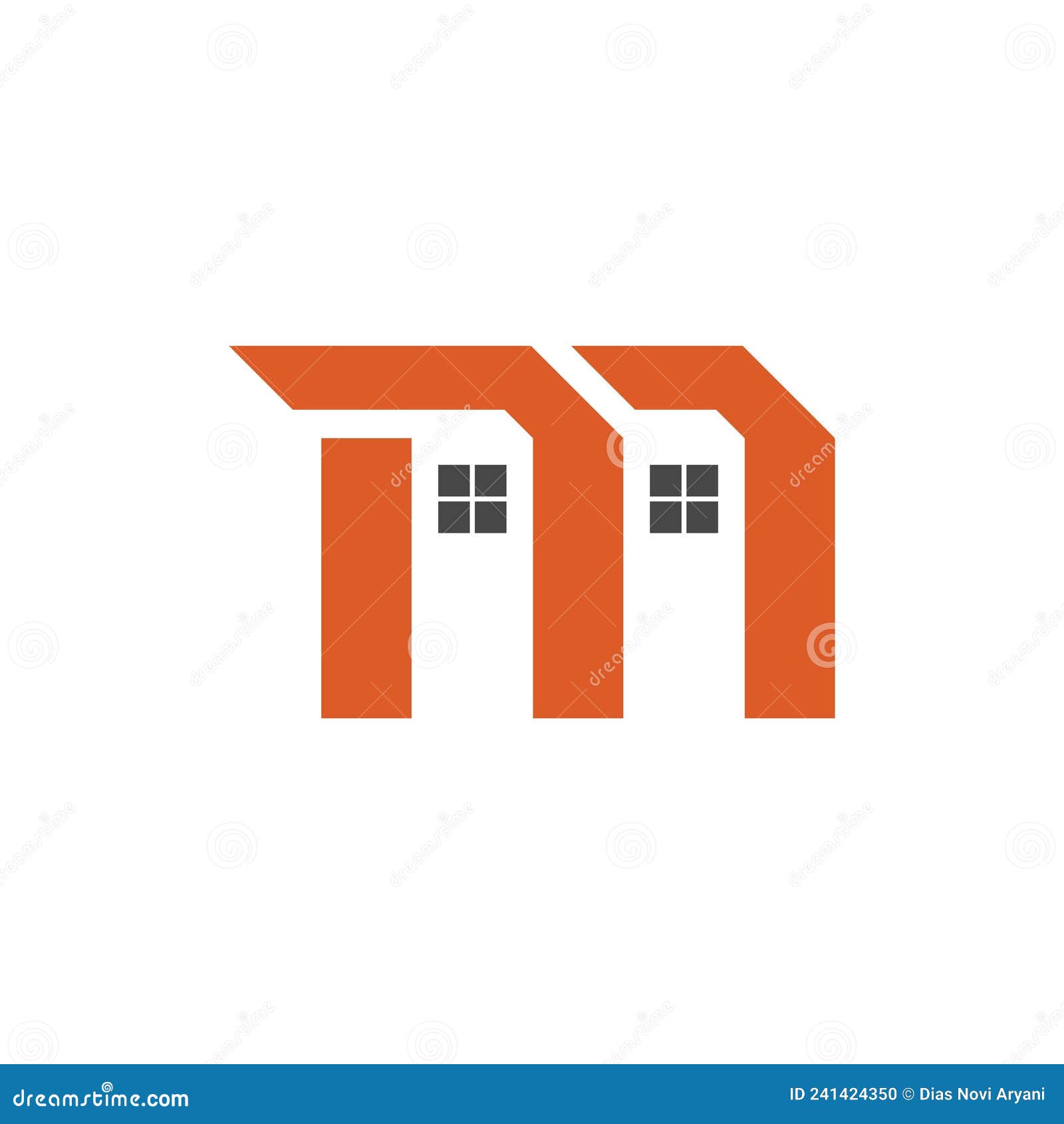 Letter M Construction Logo Design Vector Concept Stock Vector ...