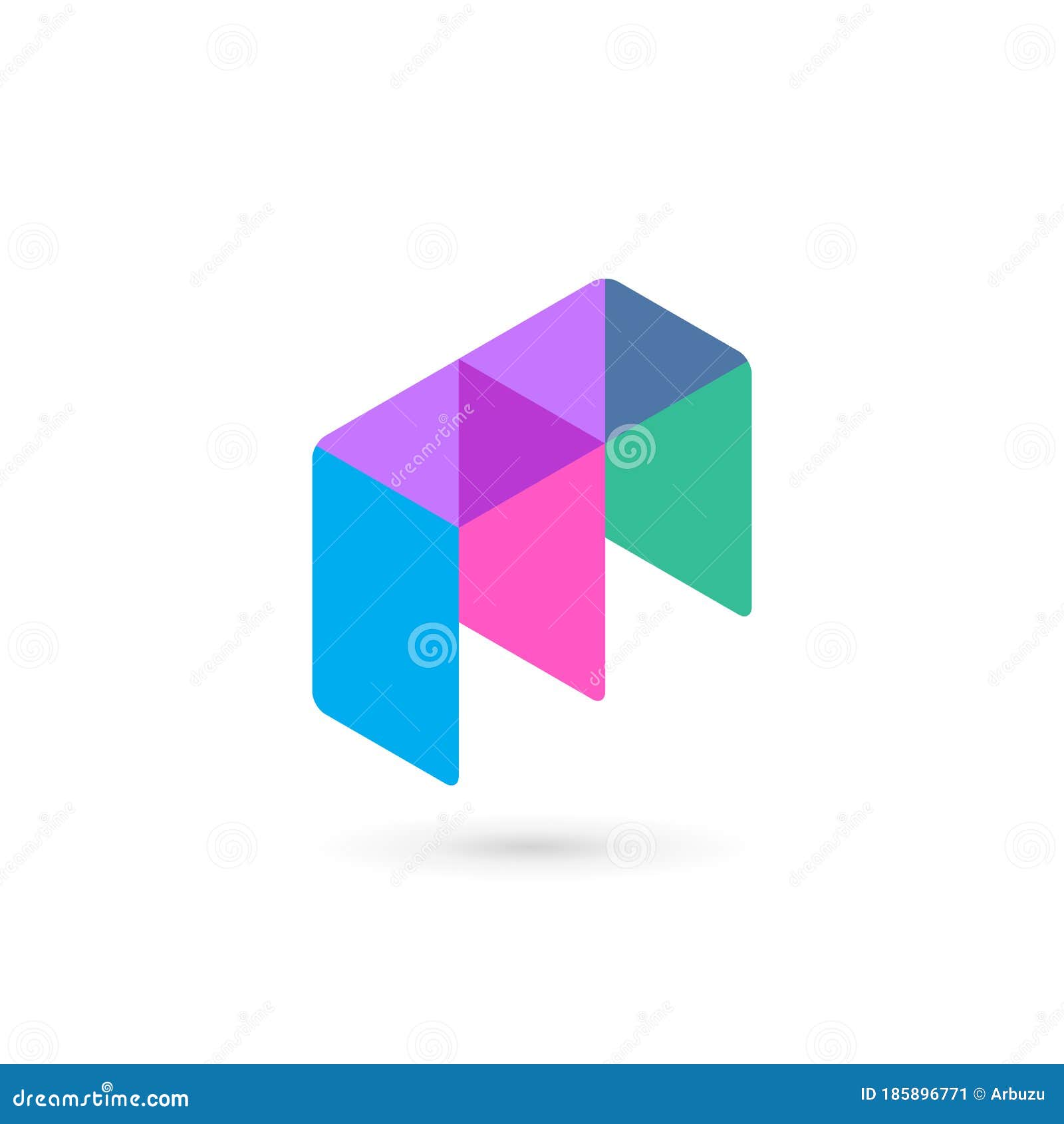 Letter M Construction Logo Icon Design Template Elements Stock Vector ...