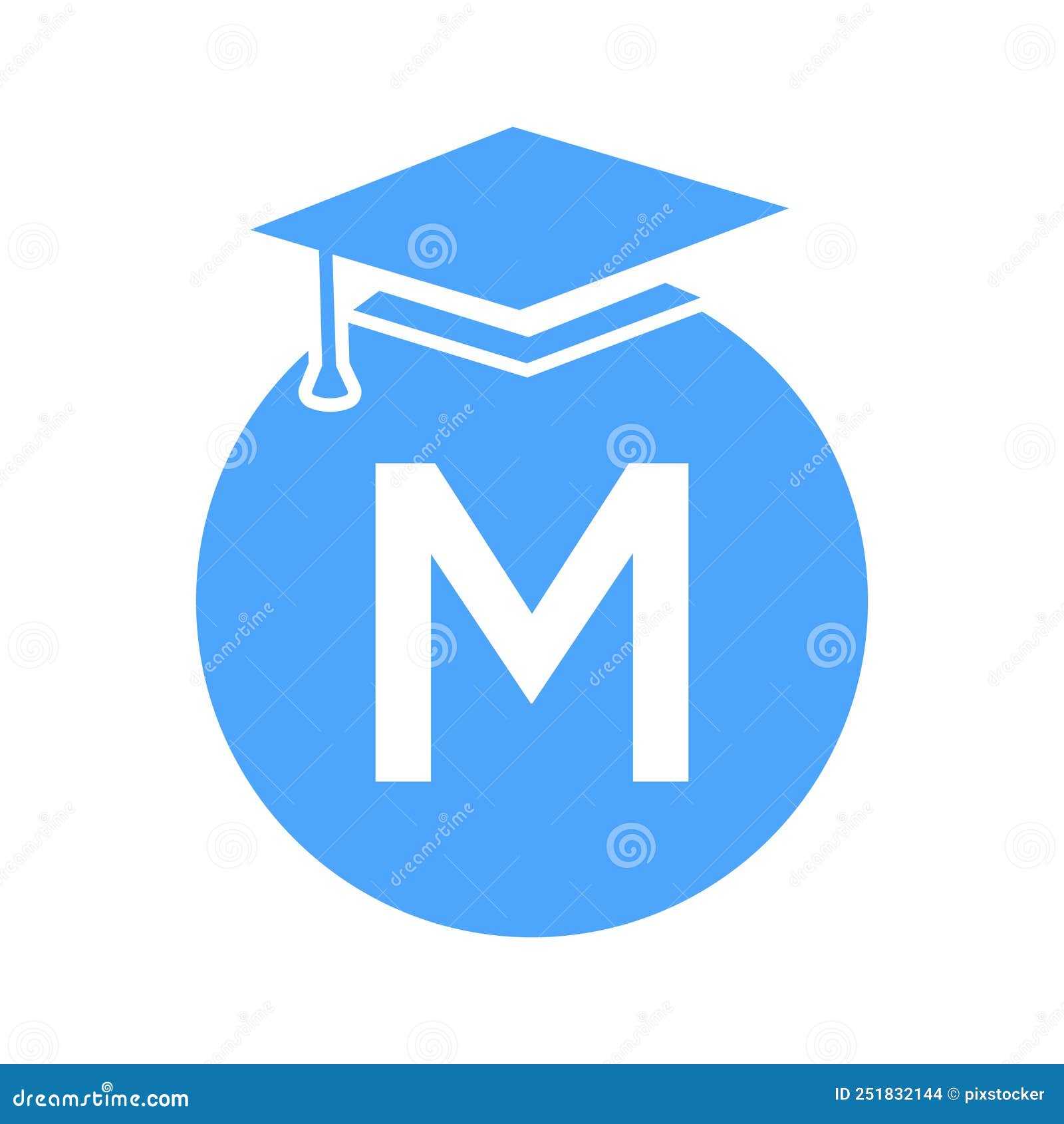 Letter M Education Logo Template. Education Logotype Concept with ...