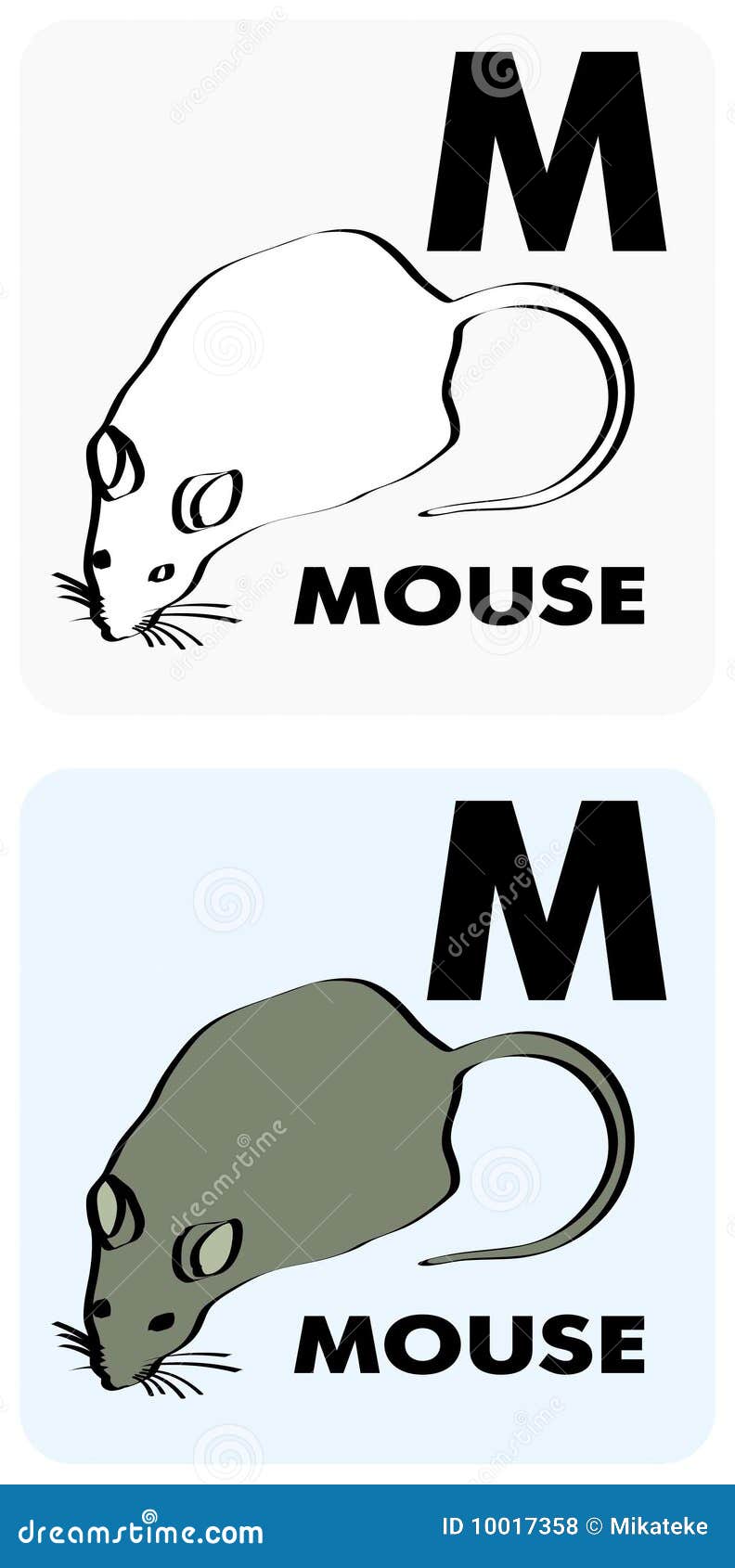 Letter M flashcard stock vector. Illustration of illustrated - 10017358