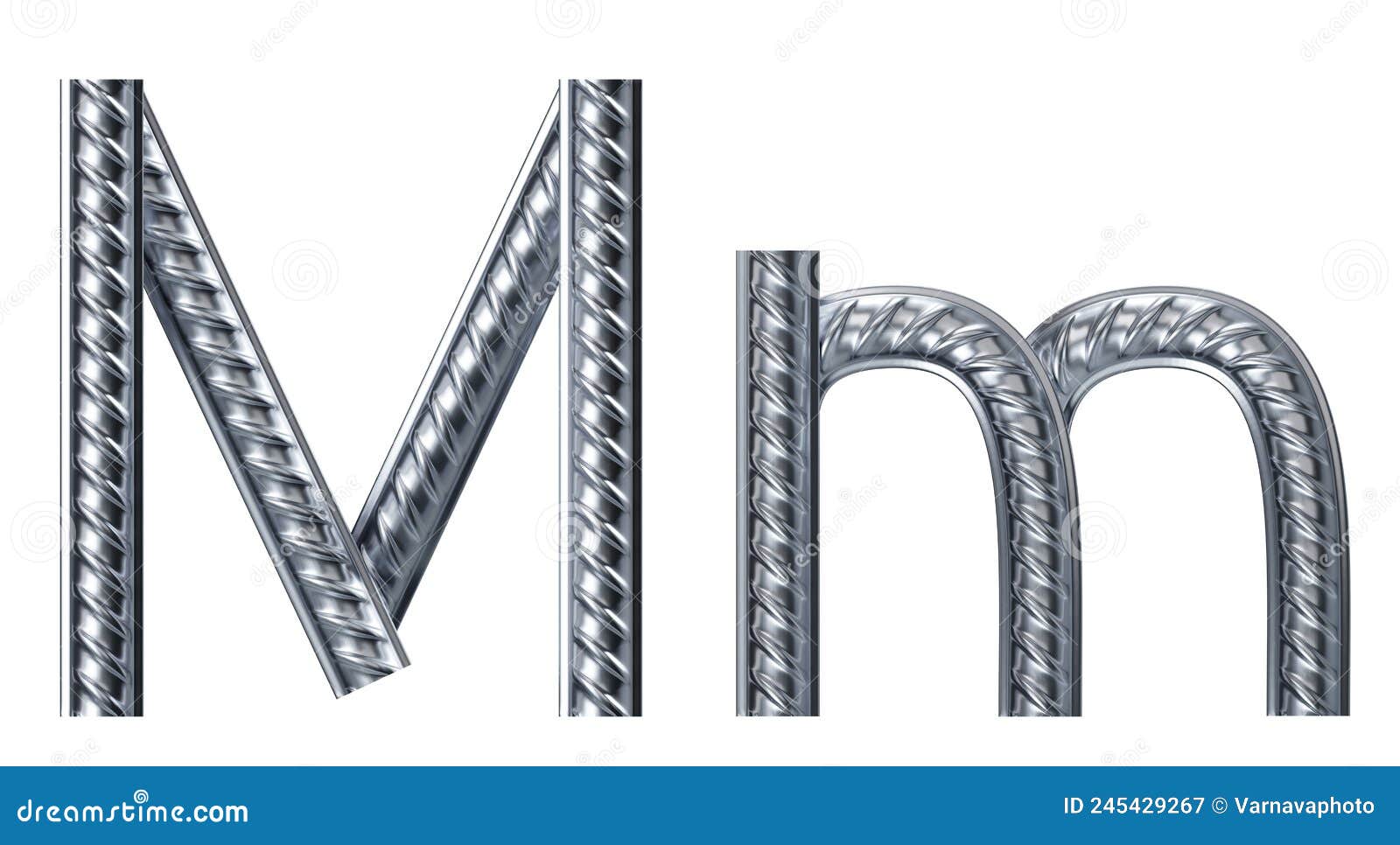 Rebar 3d Render Set On White Royalty-Free Stock Image | CartoonDealer ...