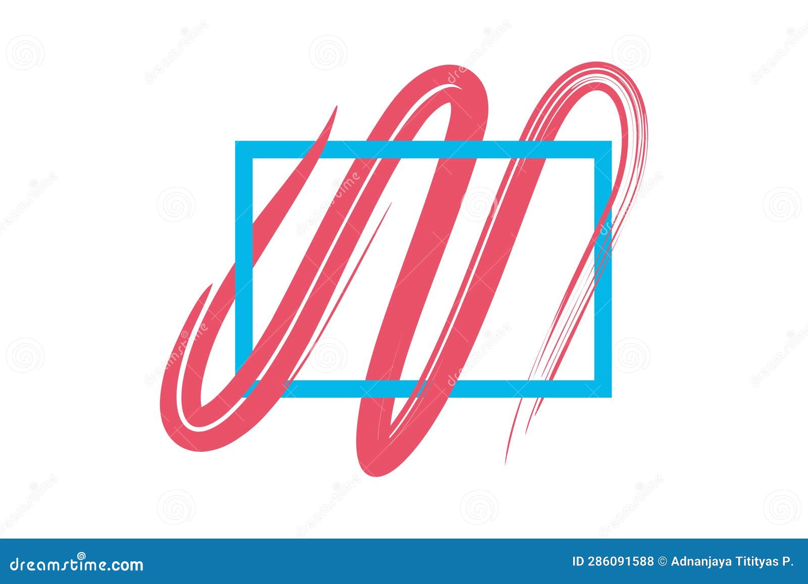 Letter M Frame Overlapping Paint Brush Wallpaper Background Vector ...