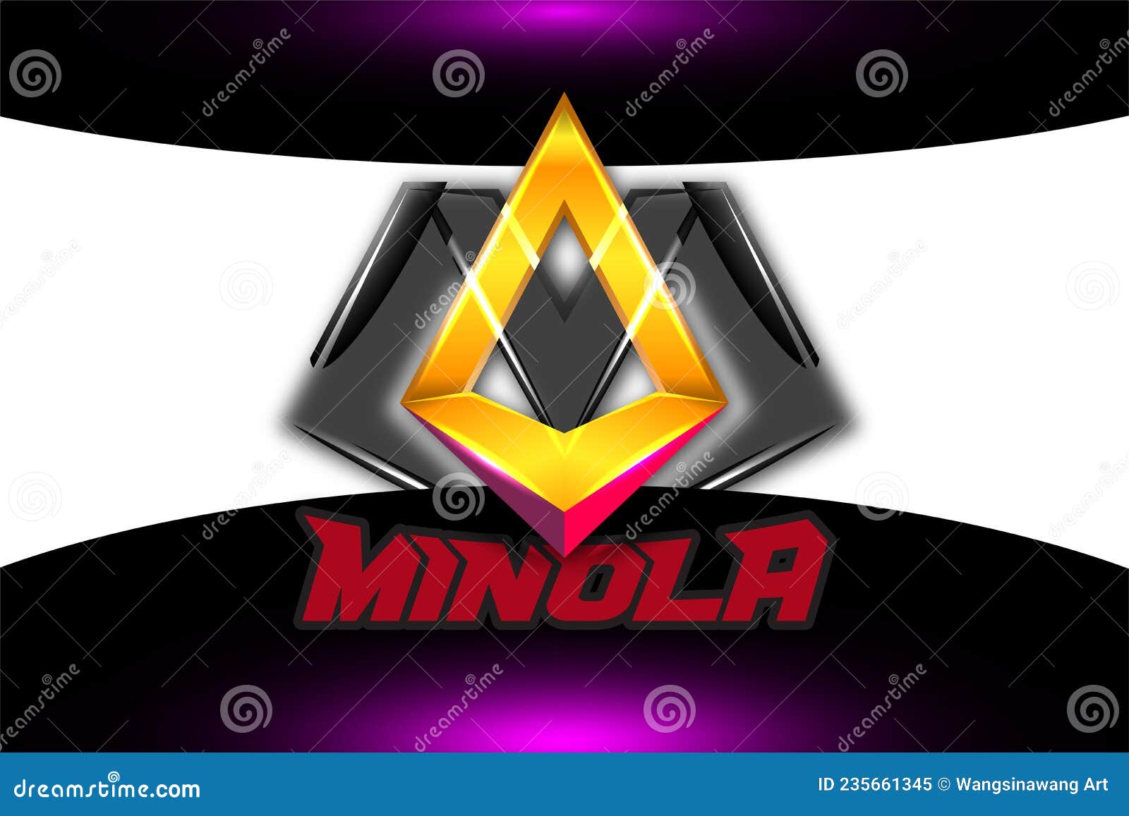 Letter M a Gaming logo stock vector. Illustration of sport - 235661345