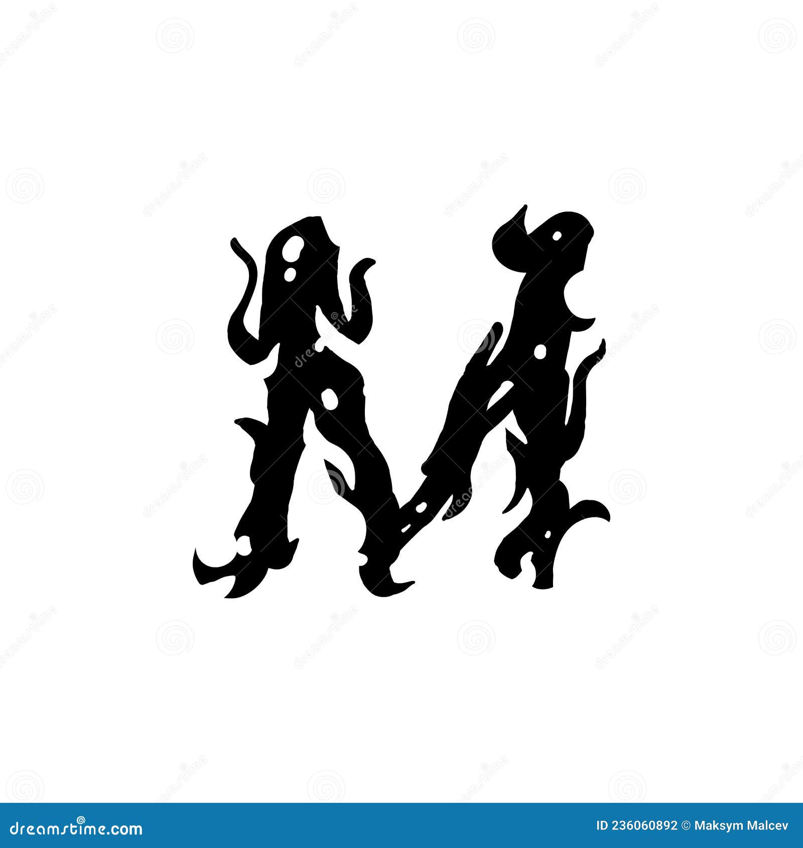 The Letter M Graffiti Style