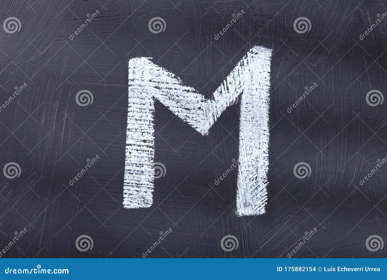 Letter M - Hand Drawn Alphabet Font Stock Photo - Image of signs ...