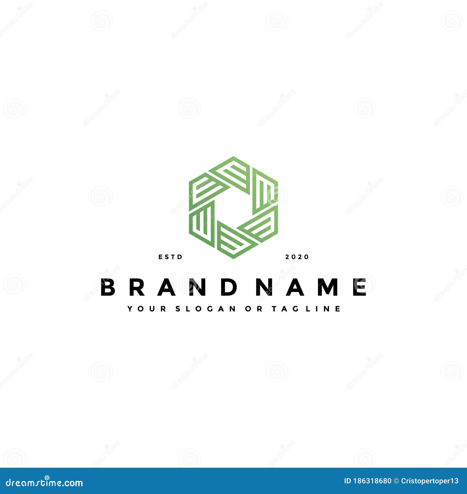 Letter M Hexagon Logo Design Vector Stock Vector - Illustration of ...