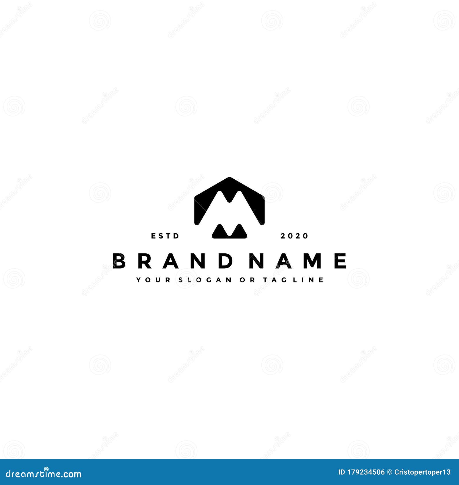 Letter M Home Logo Design Vector Stock Vector - Illustration of ...