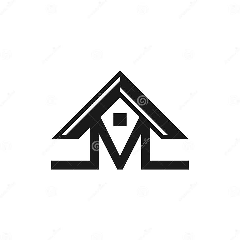 Letter M Home Modern Logo Design, Logotype Element for Template Stock ...