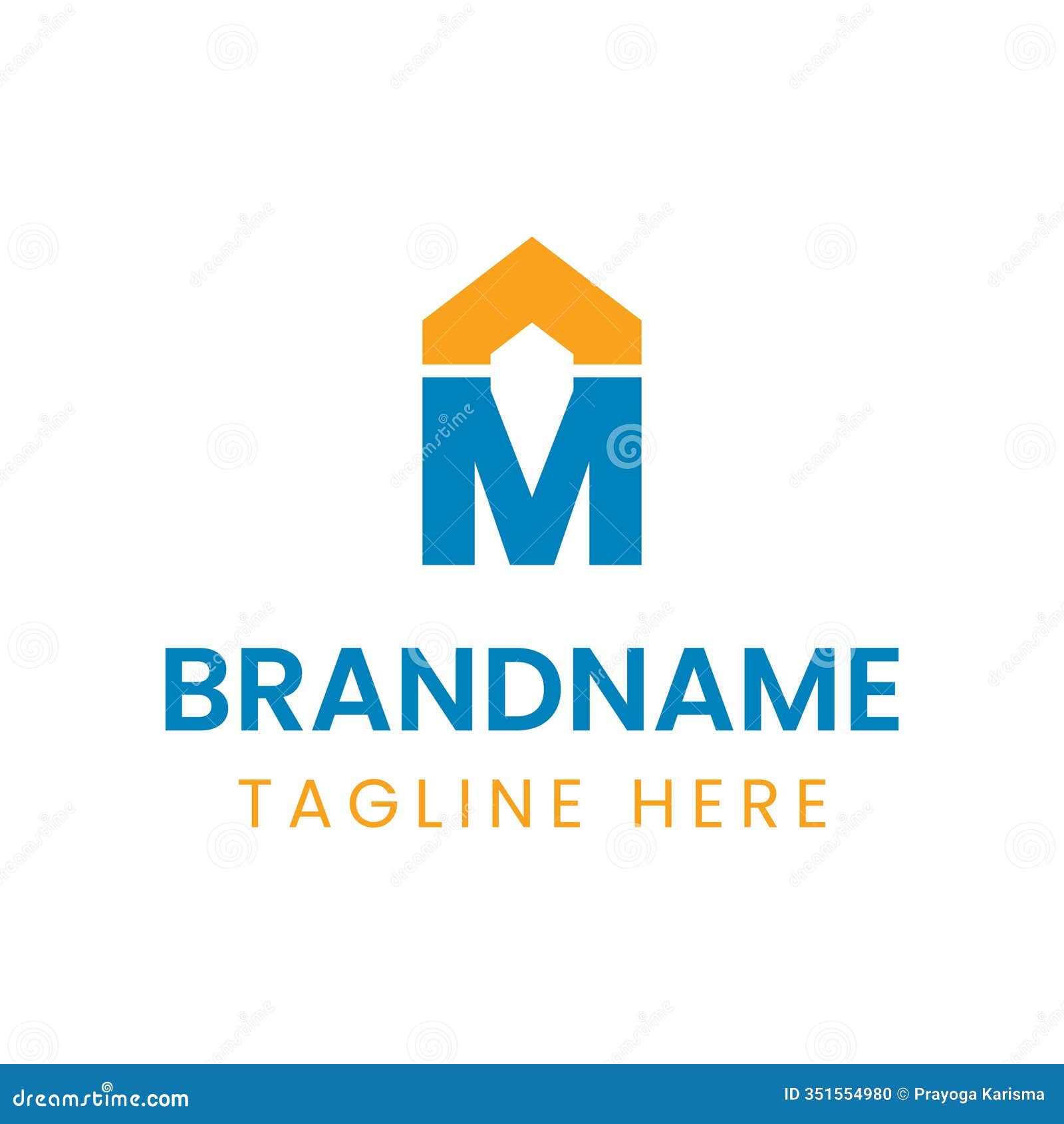 Letter M Home Property Logo, Represent a House or Property Structure ...