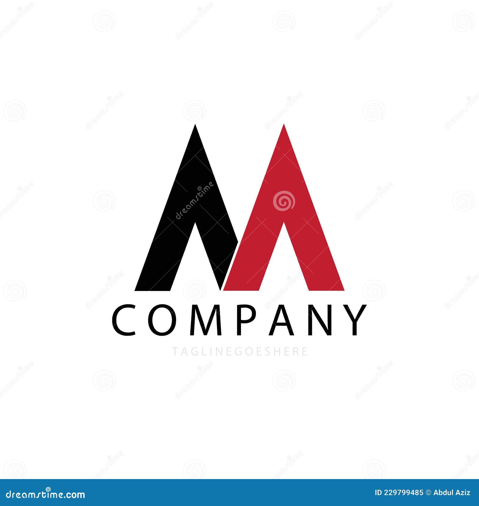 Letter M icon logo vector stock illustration. Illustration of elements ...