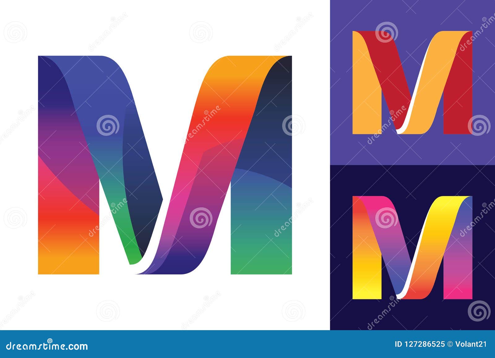 Letter M Initial Logo Design. Stock Vector - Illustration of logo ...