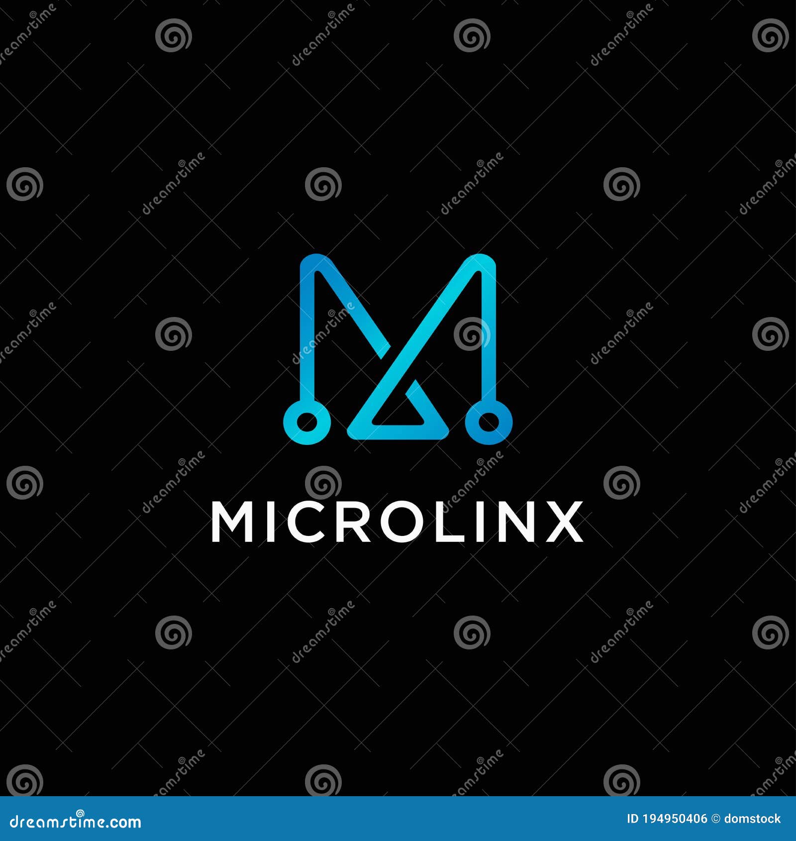 Letter M Link Connection Logo Icon Vector Template Stock Vector ...