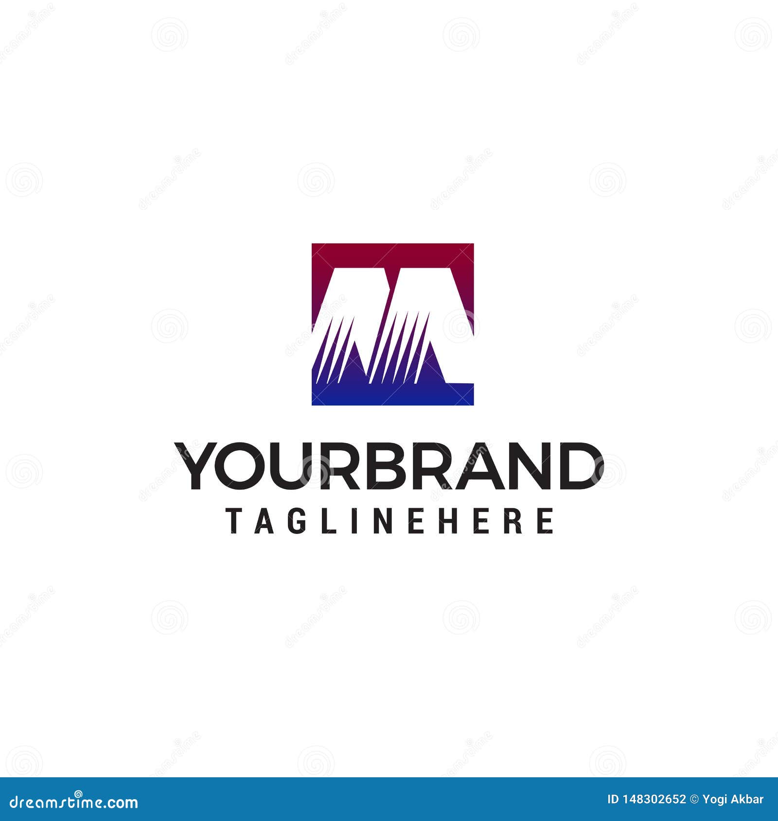 Letter M Logo Design Concept Template Stock Vector - Illustration of ...