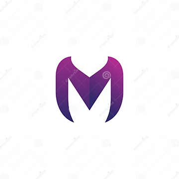 Letter M Logo Design. M Initial Vector Stock Illustration ...