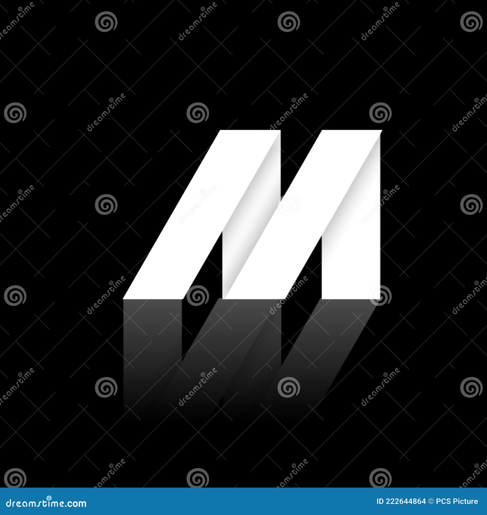 Letter M logo design stock illustration. Illustration of presentation ...