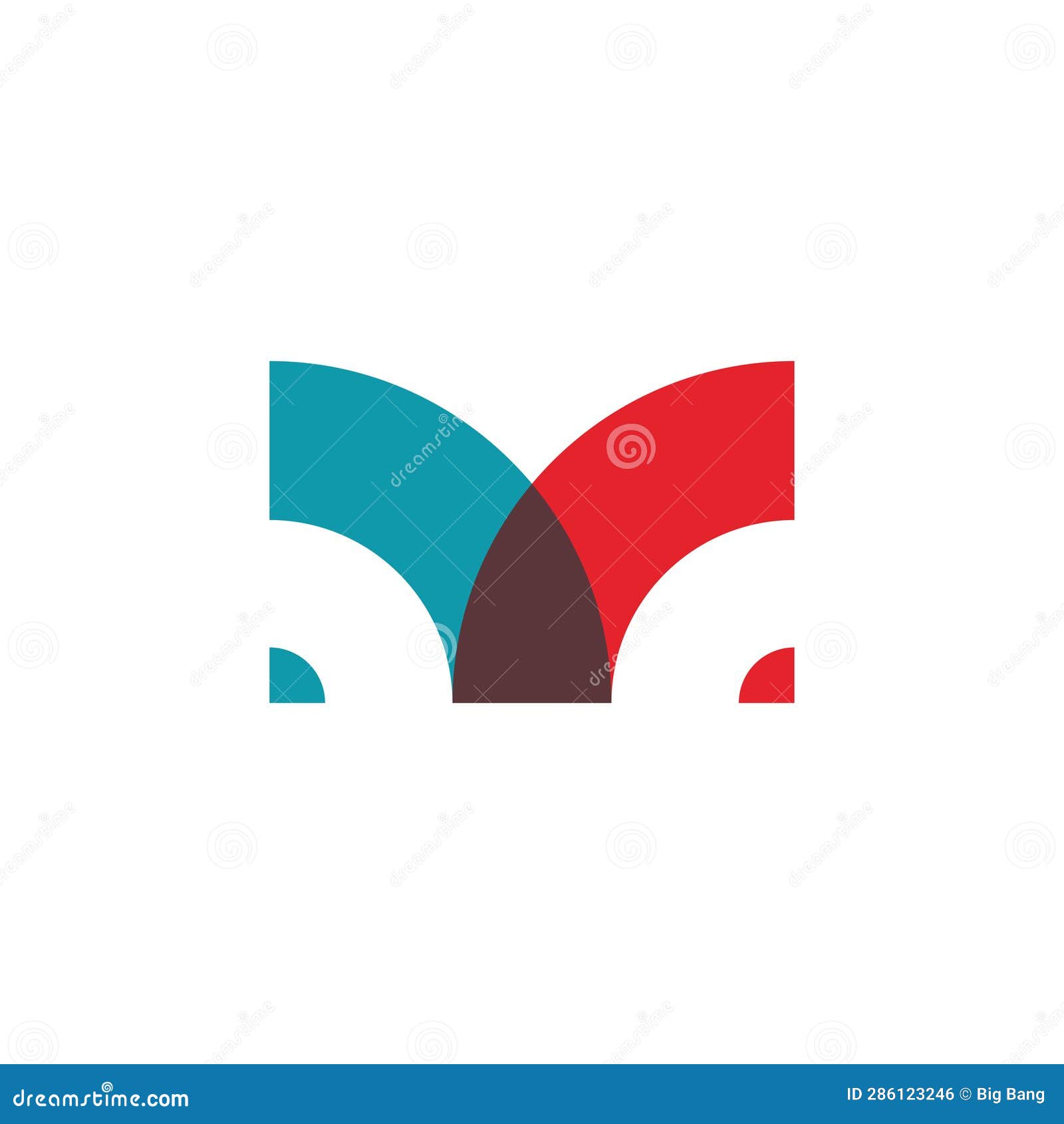 Letter M Logo Design Template Elements Stock Vector - Illustration of ...