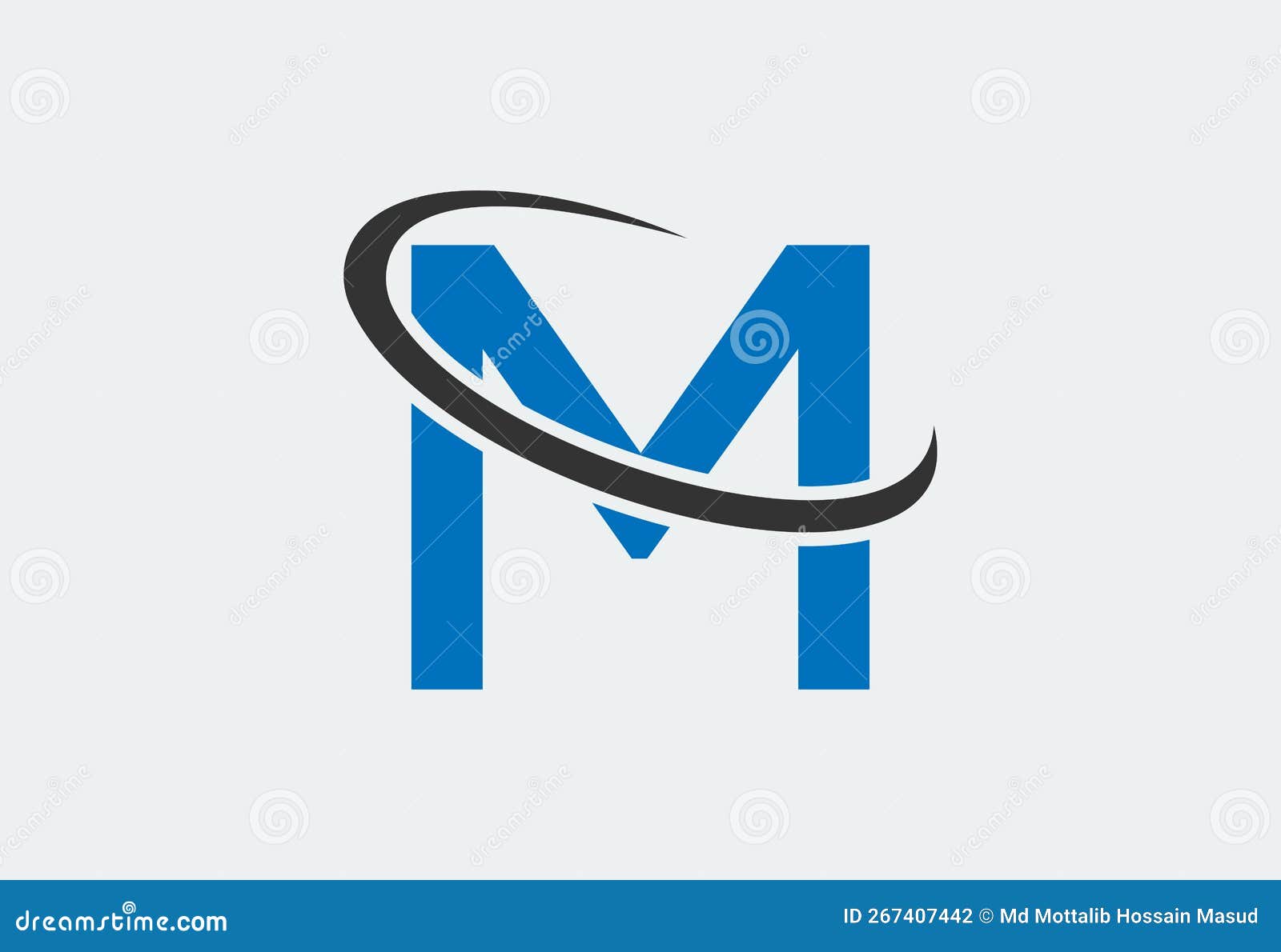 Letter M Logo Design Template, Vector Illustration Stock Illustration ...