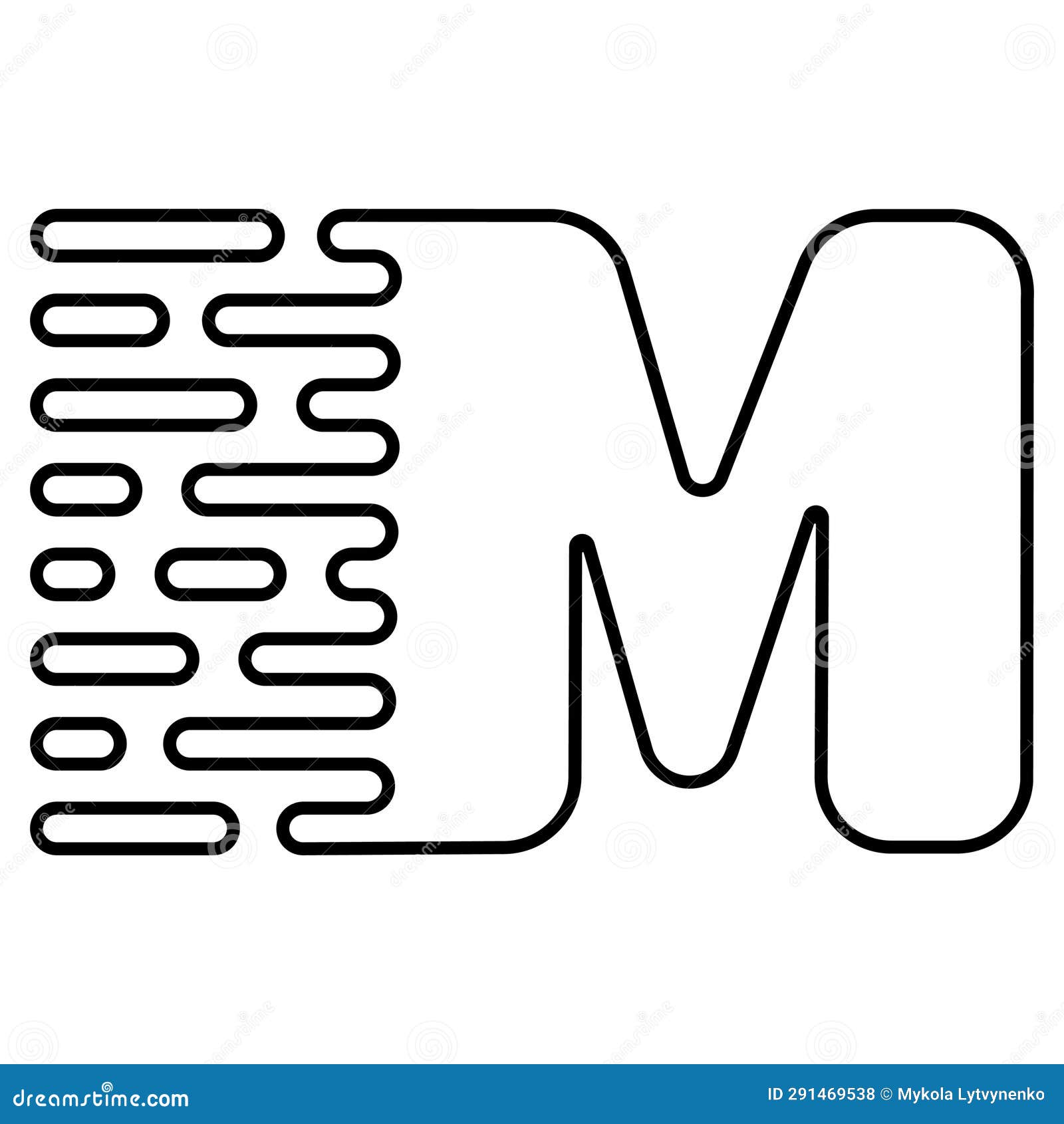 Letter M Logo Fast Speed Move Letter, M Fast Symbol Stock Illustration ...