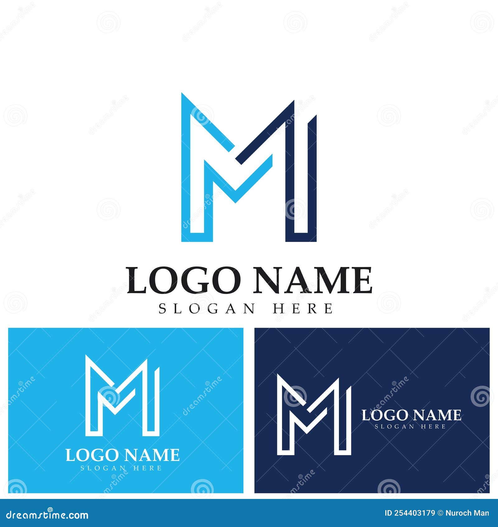 Letter M Logo Icon Design Element Template. Stock Vector - Illustration ...