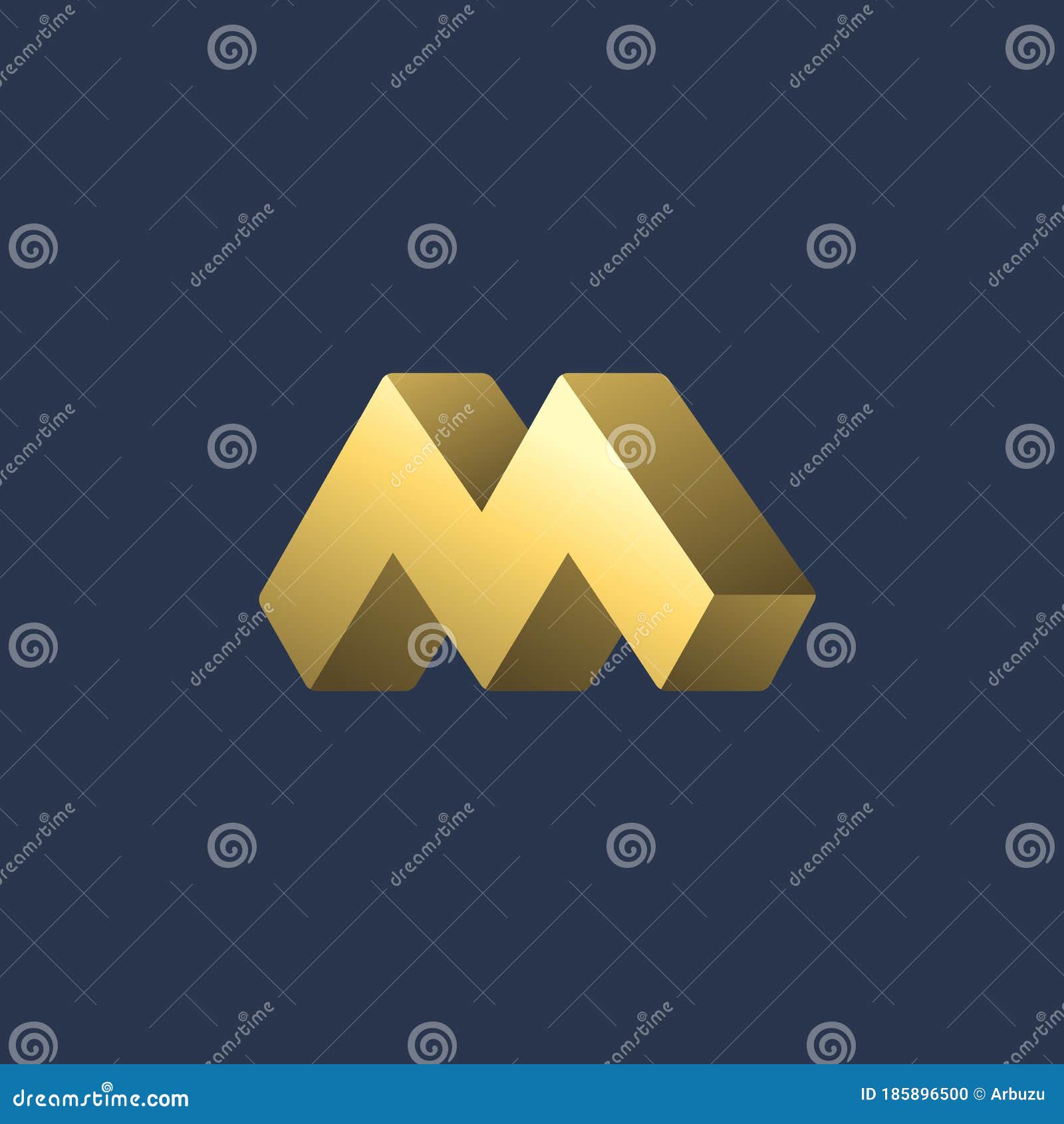 Letter M Logo Icon Design Template Elements Stock Vector - Illustration ...