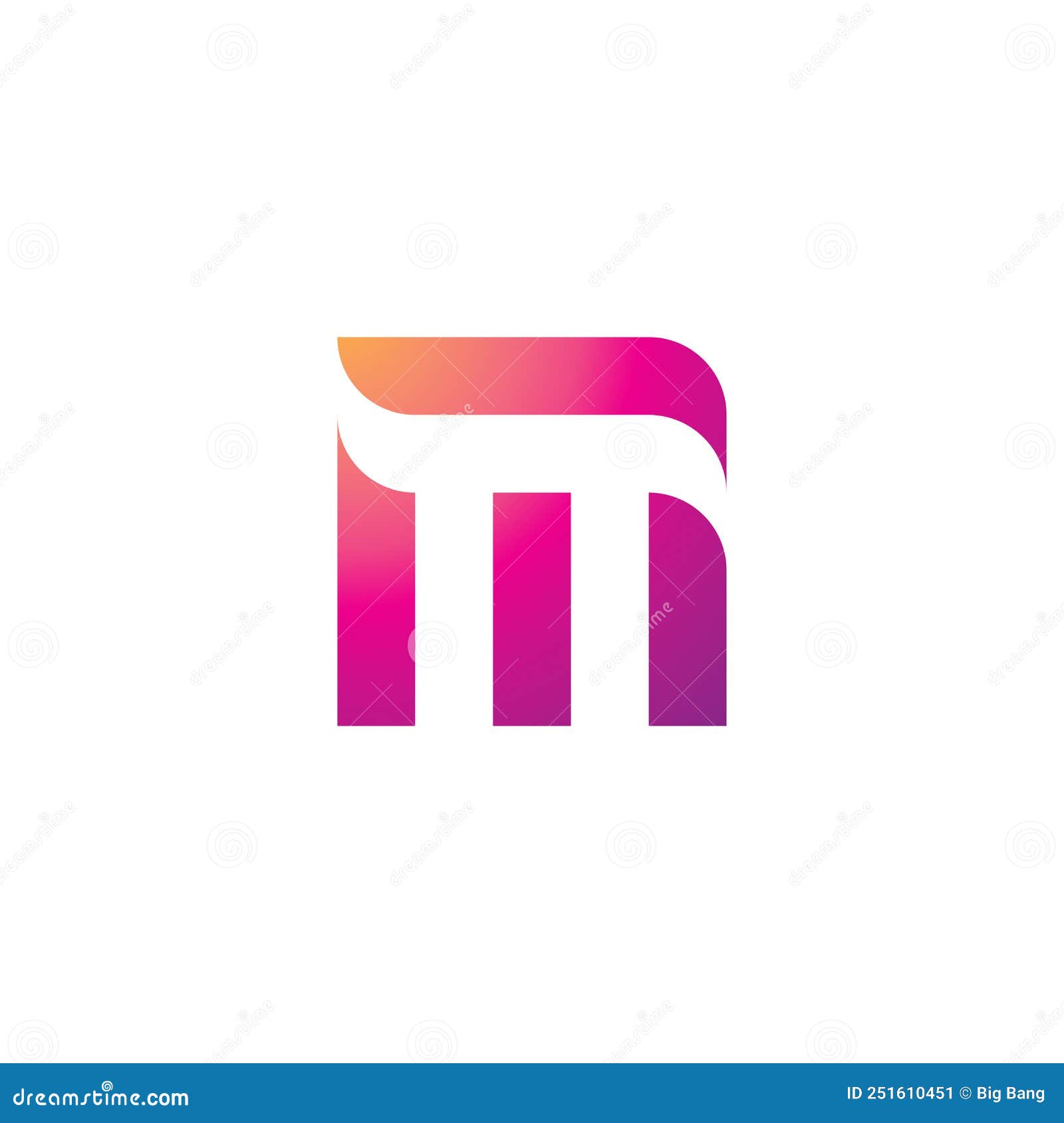 Letter M Logo Icon Design Template Elements Stock Vector - Illustration ...