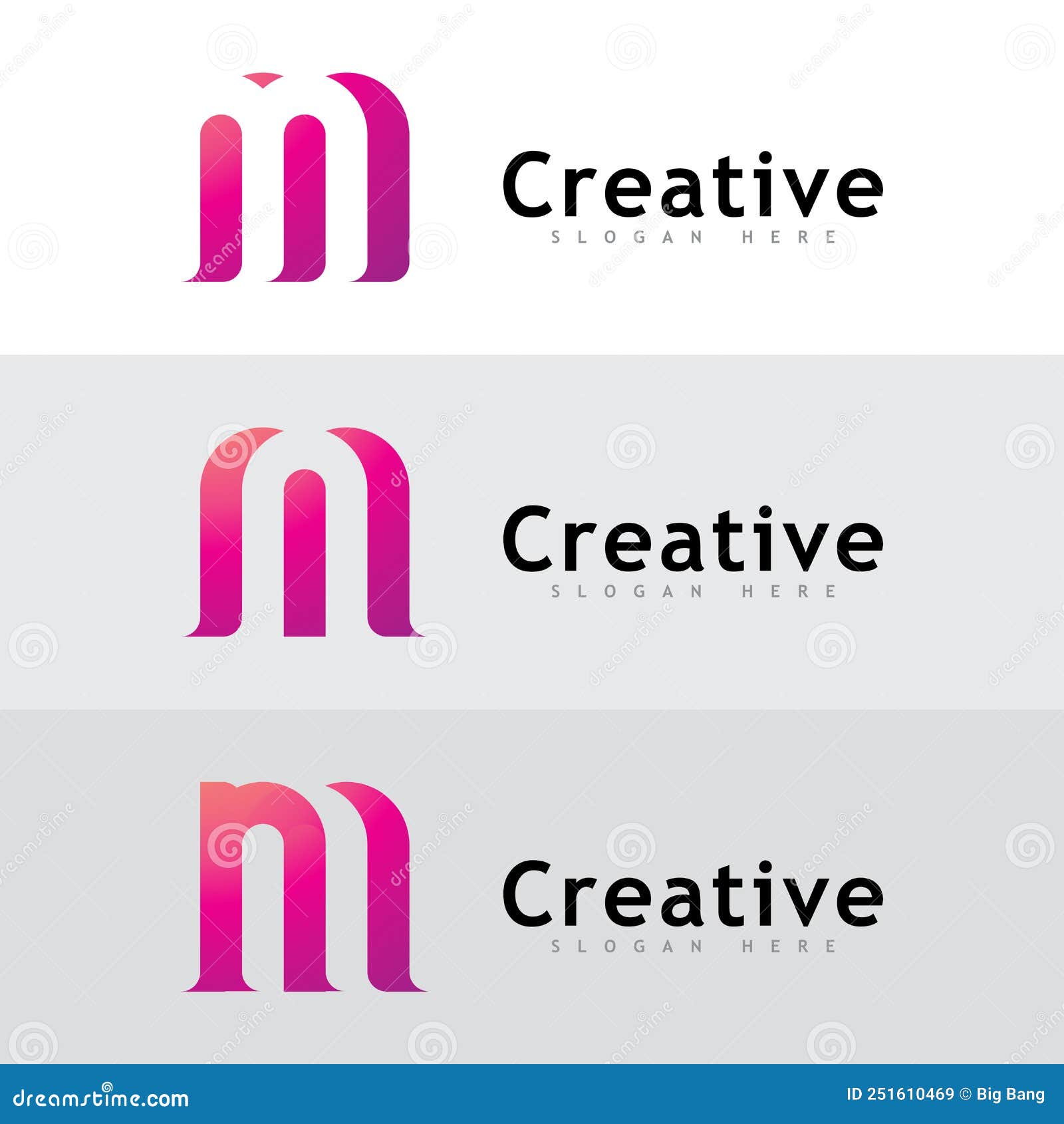 Letter M Logo Icon Design Template Elements Stock Vector - Illustration ...