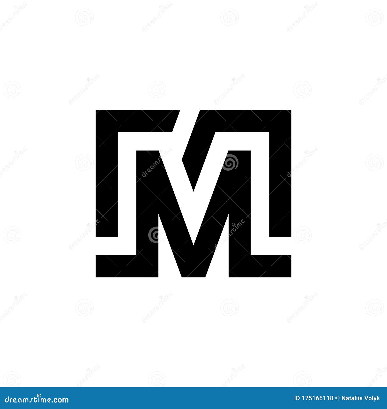 Letter M logo stock vector. Illustration of business - 175165118