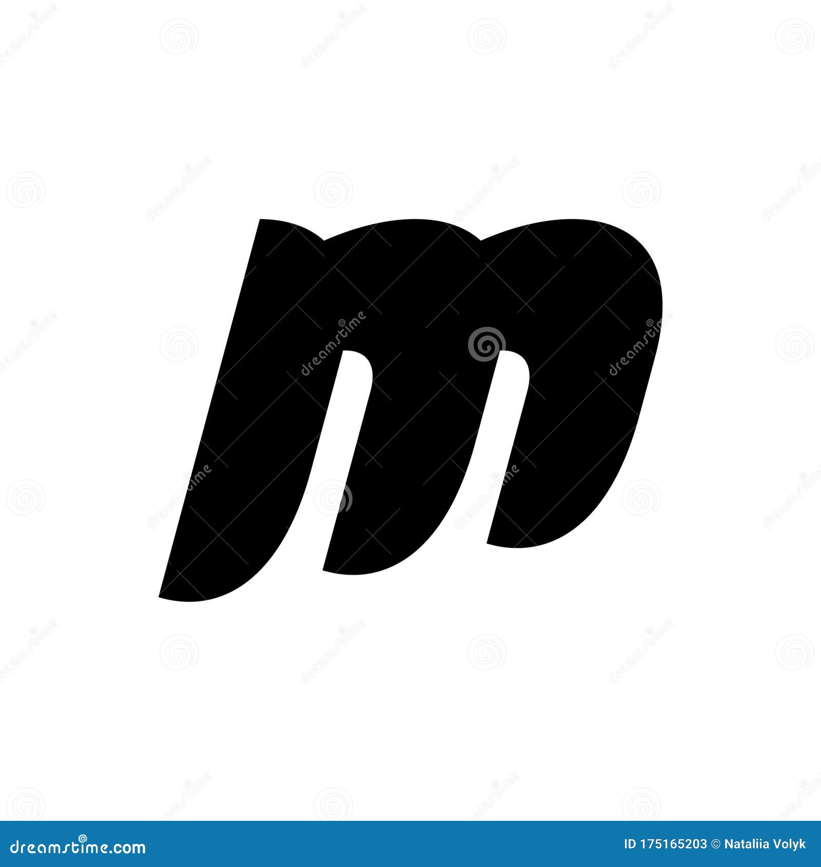 Letter M logo stock vector. Illustration of font, monogram - 175165203