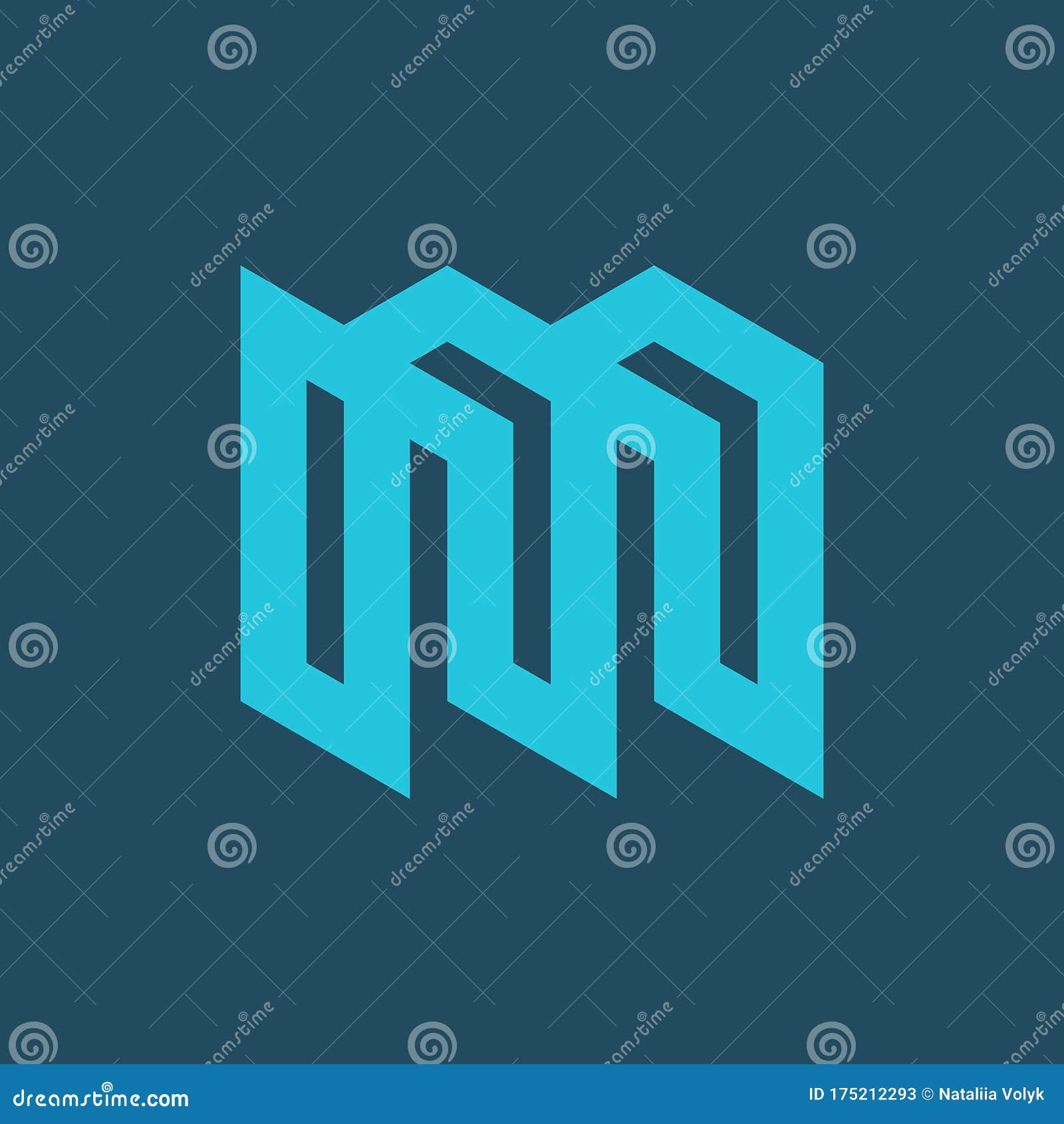 Letter M logo stock vector. Illustration of shape, vector - 175212293