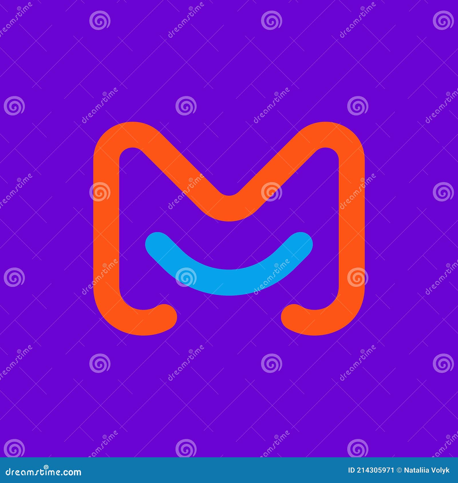 Letter M logo stock vector. Illustration of symbol, template - 214305971