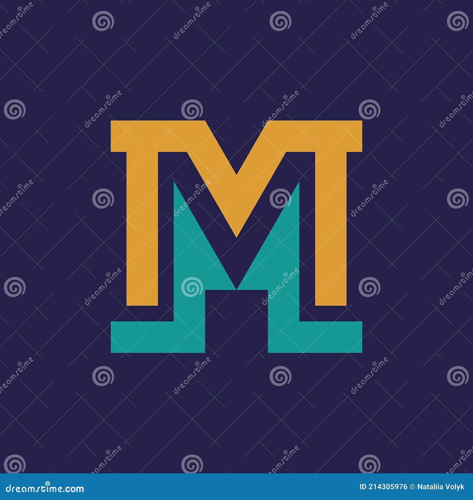 Letter M logo stock vector. Illustration of design, concept - 214305976