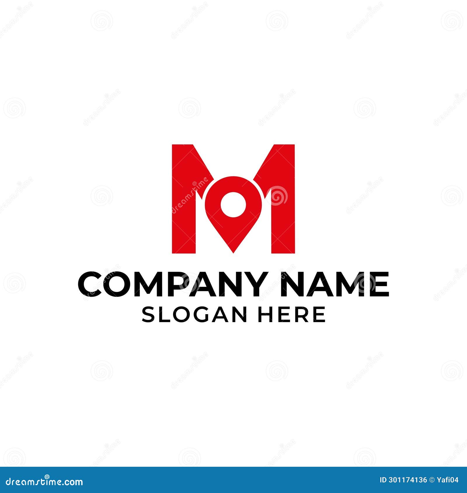 Letter M Logo with Location Icon. M Pointer Logo Template, Gps Logo ...