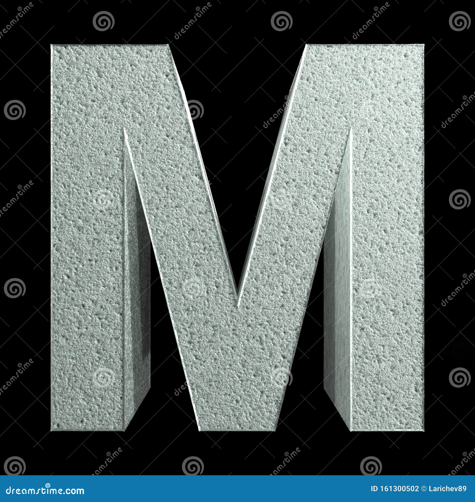 Letter M Made of Snow. Snow Font Stock Illustration - Illustration of ...