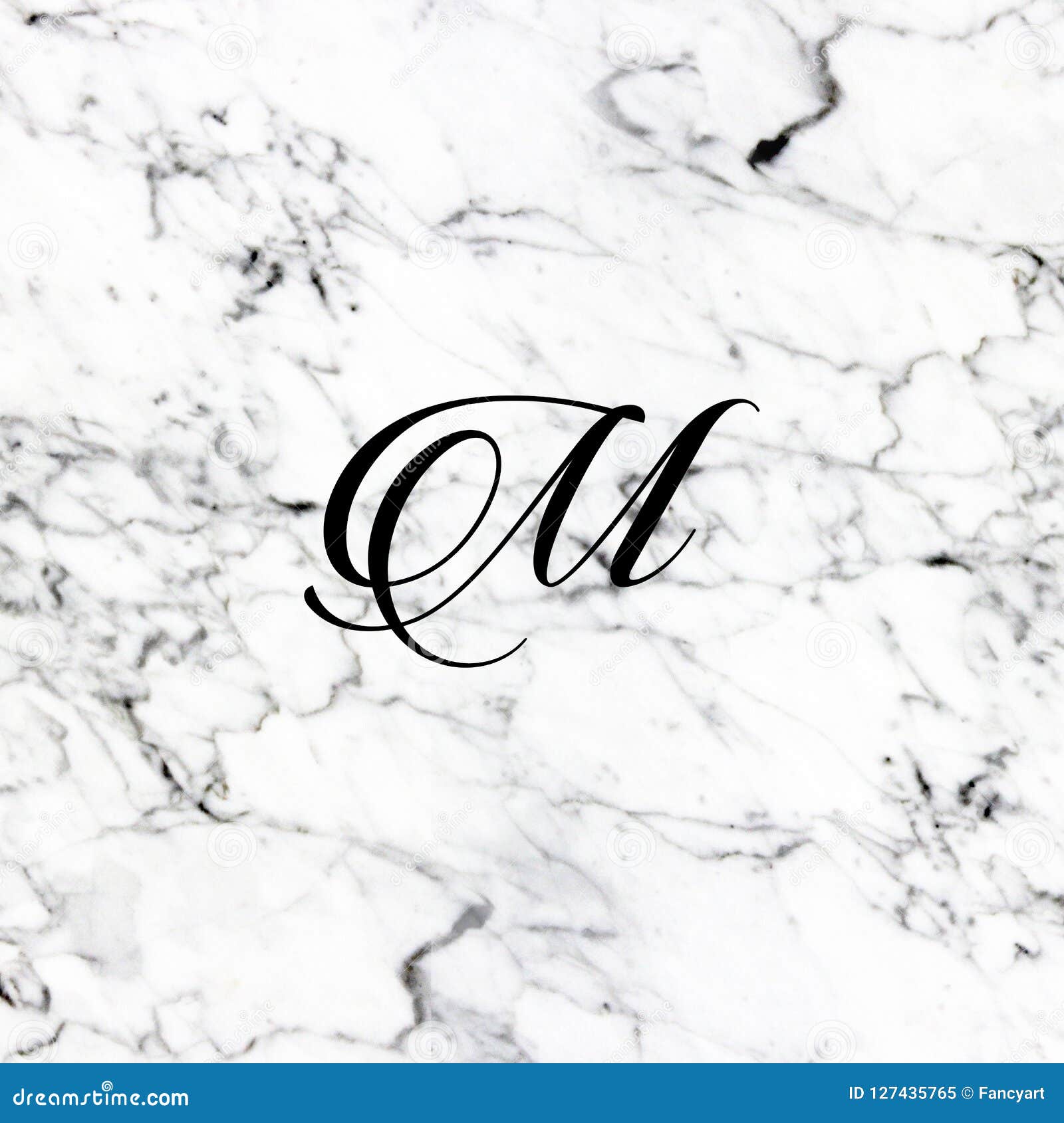 Letter M on Marble Texture Initial Stock Image - Image of material ...