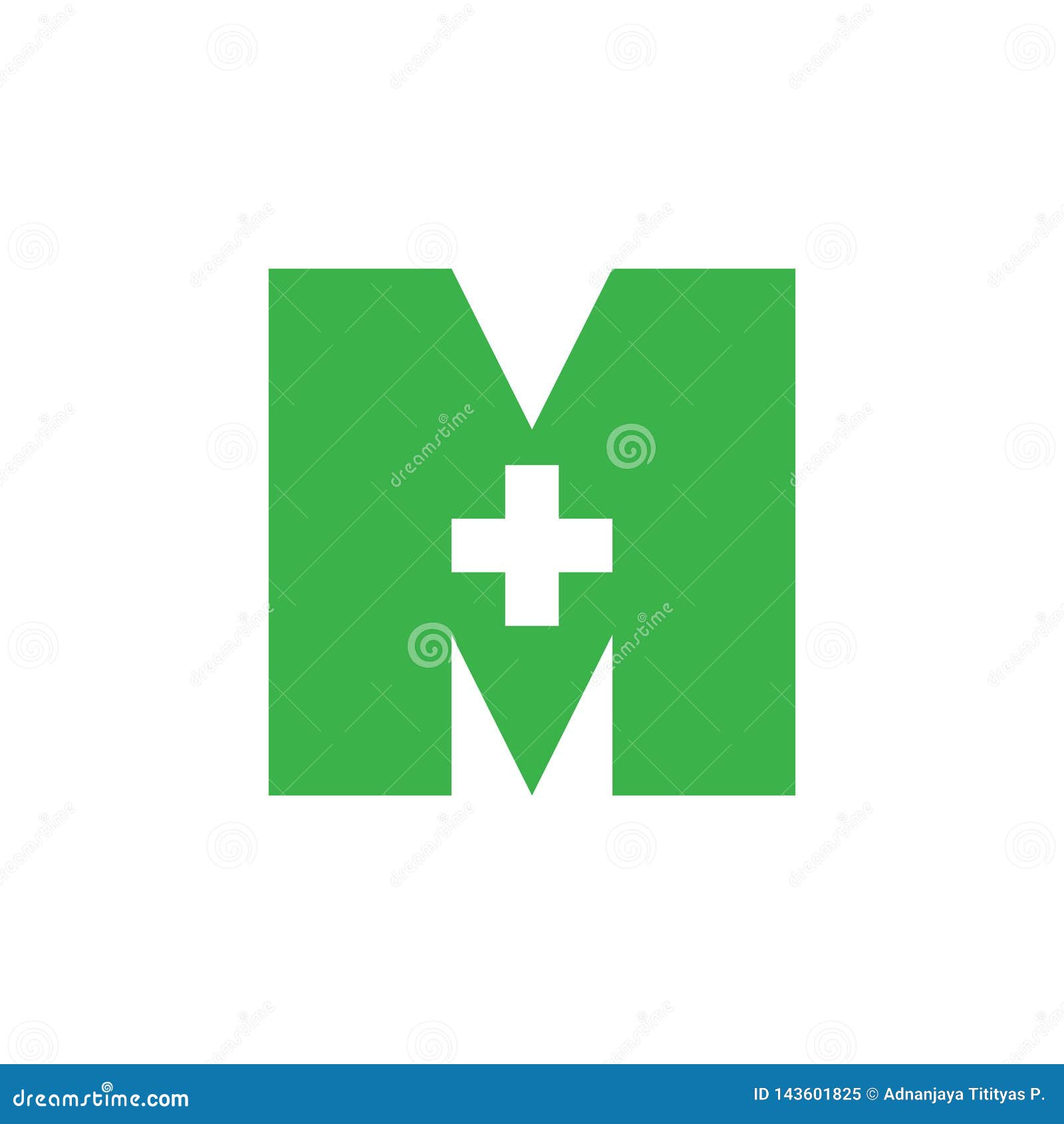 Letter M Medical Simple Geometric Square Logo Stock Vector ...