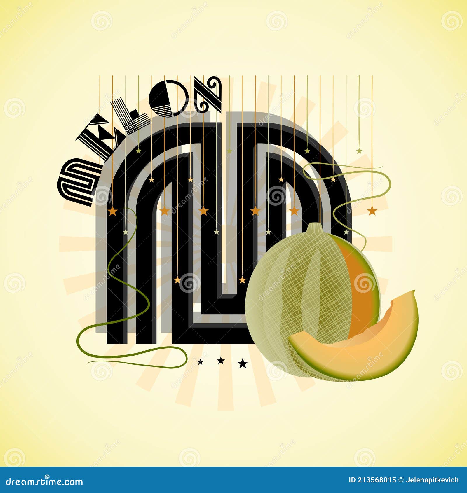 Melon MLN Abstract Cryptocurrency. With A Dark Background And A World ...