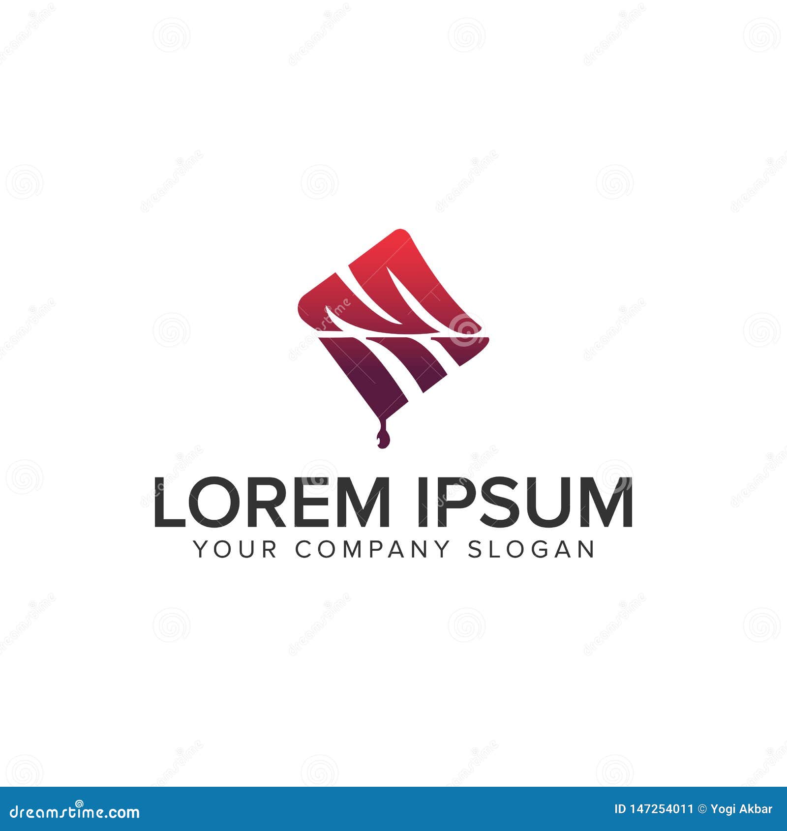 Melt Logo With Dripping Letters Cartoon Vector | CartoonDealer.com ...