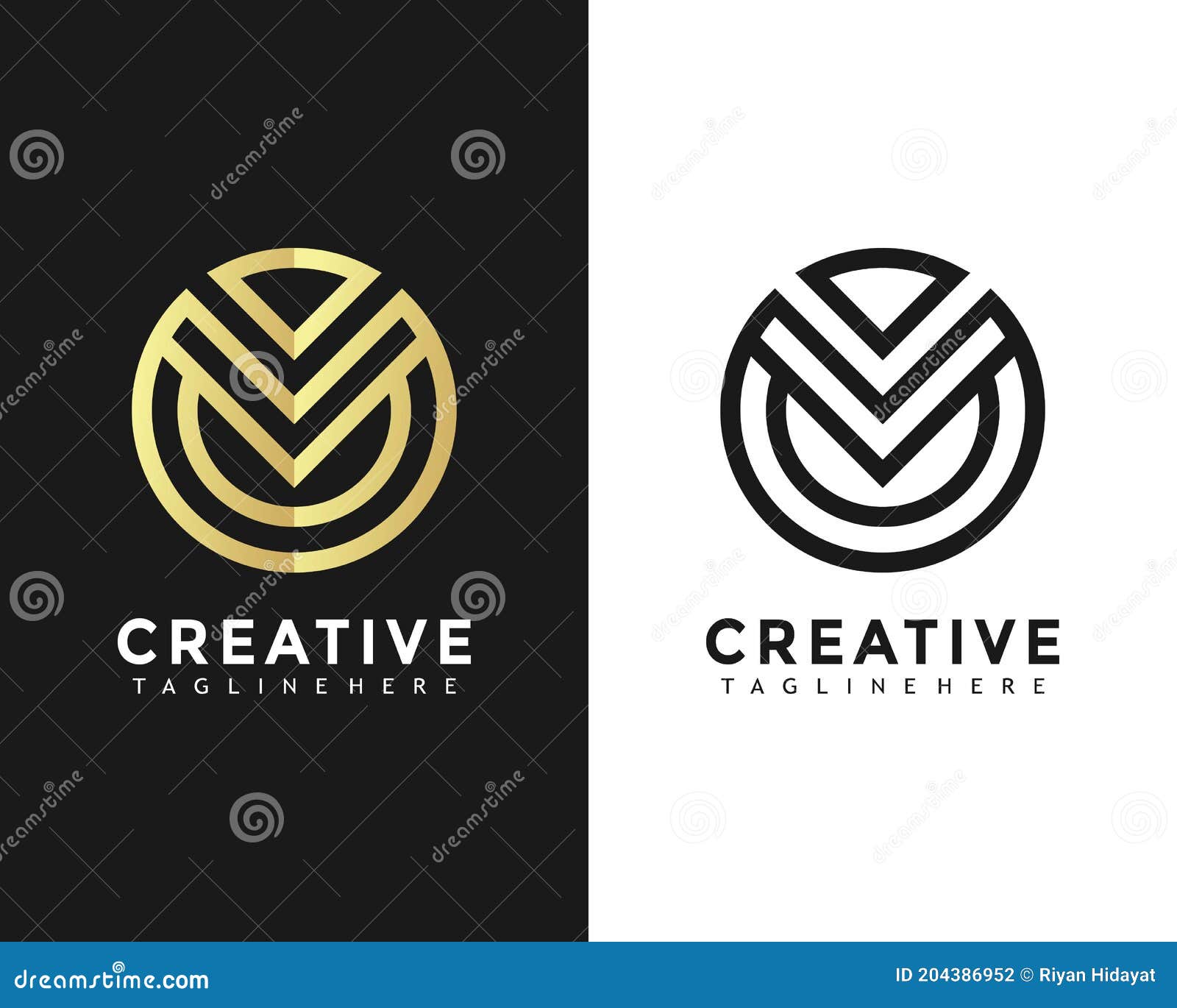 Letter M Minimalist Modern Creative Logo Design Vector Illustration ...