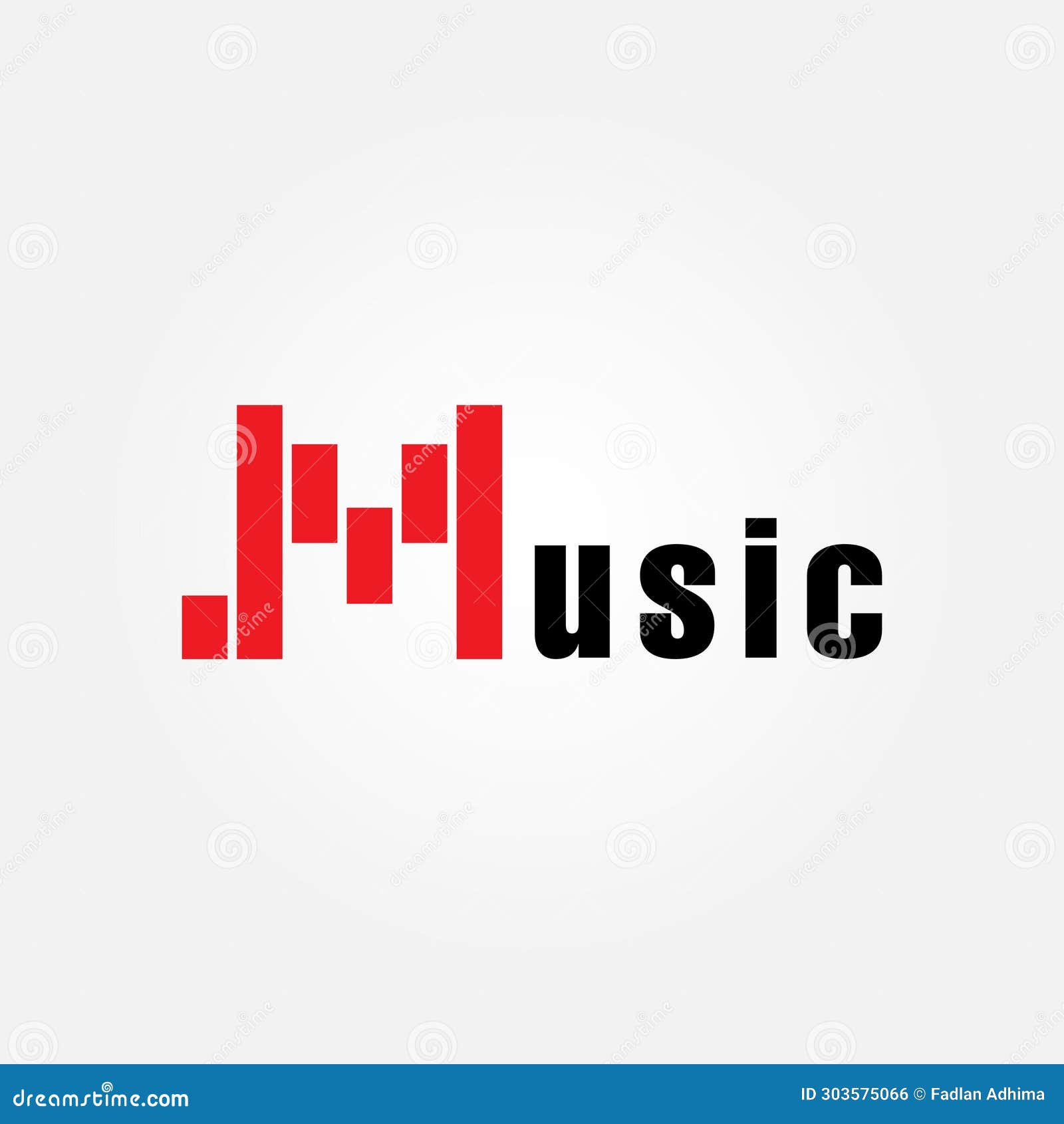 Letter M Music Logo Design Collection with Gradient Stock Vector ...