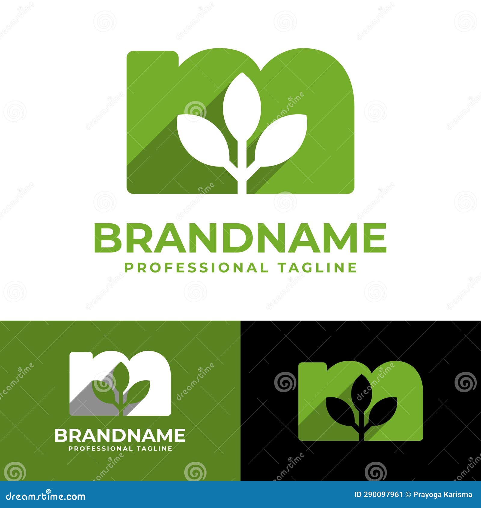 Letter M Nature Logo, Suitable for Any Business Related To Nature with ...