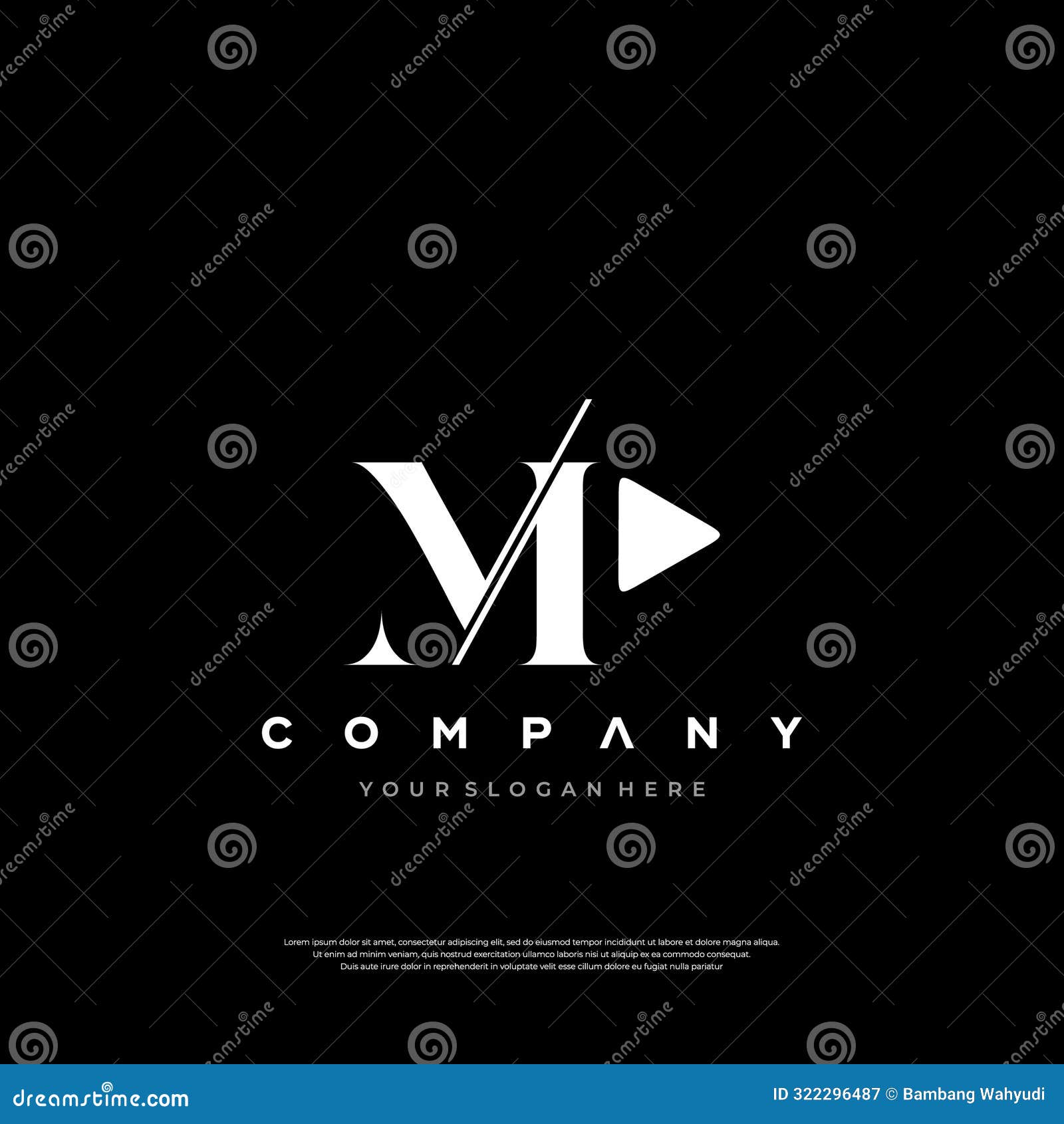 Letter M and P with Circle Concept for Icon or Logo Design Ready To Use ...