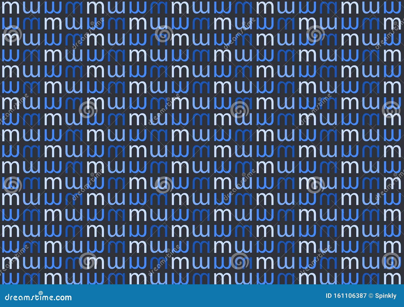 Letter M Pattern in Different Colored Blue Shades for Wallpaper Stock ...