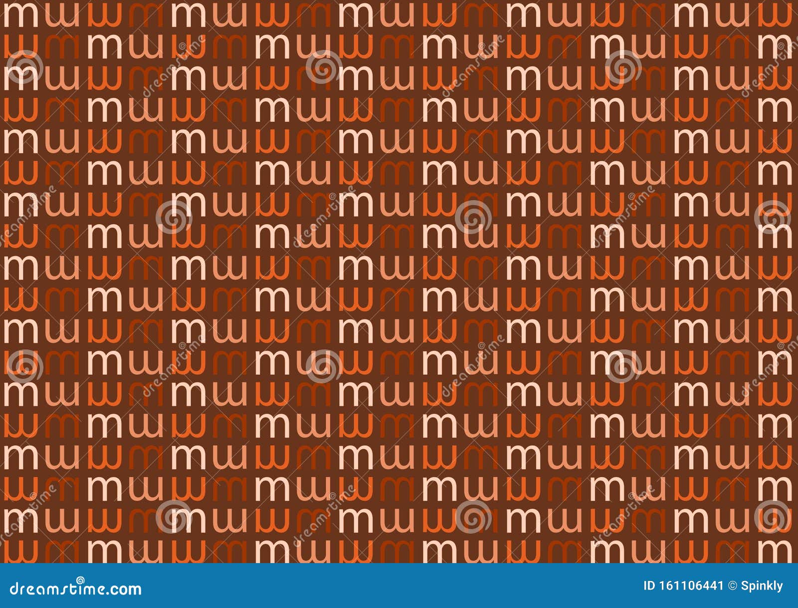 Letter M Pattern in Different Colored Brown Shades for Wallpaper Stock ...