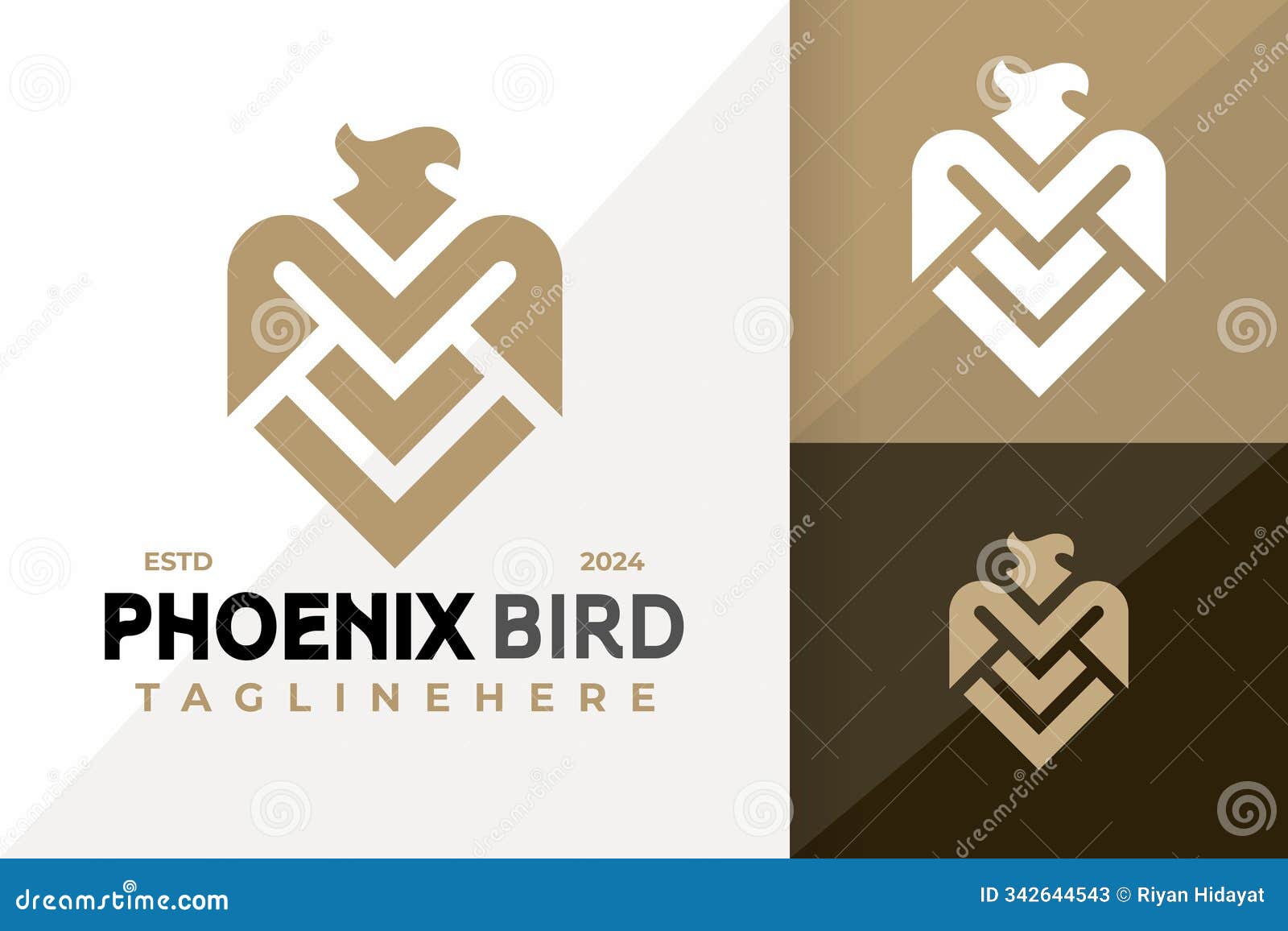 Letter M Phoenix Bird Logo Icon Vector Design. Creative Simple Logos ...